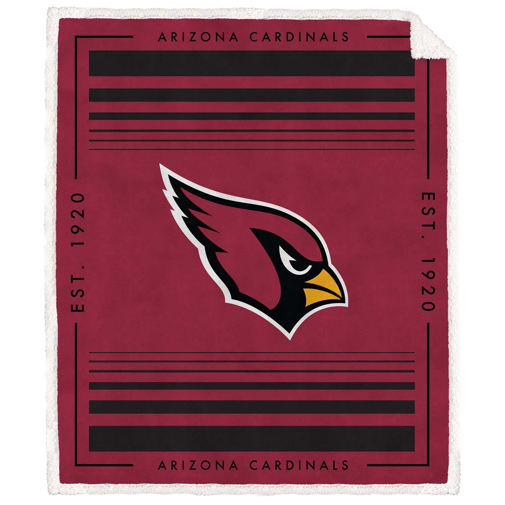 Arizona Cardinals 60" x 70" Basic Block Royal Plush Sherpa Blanket ...