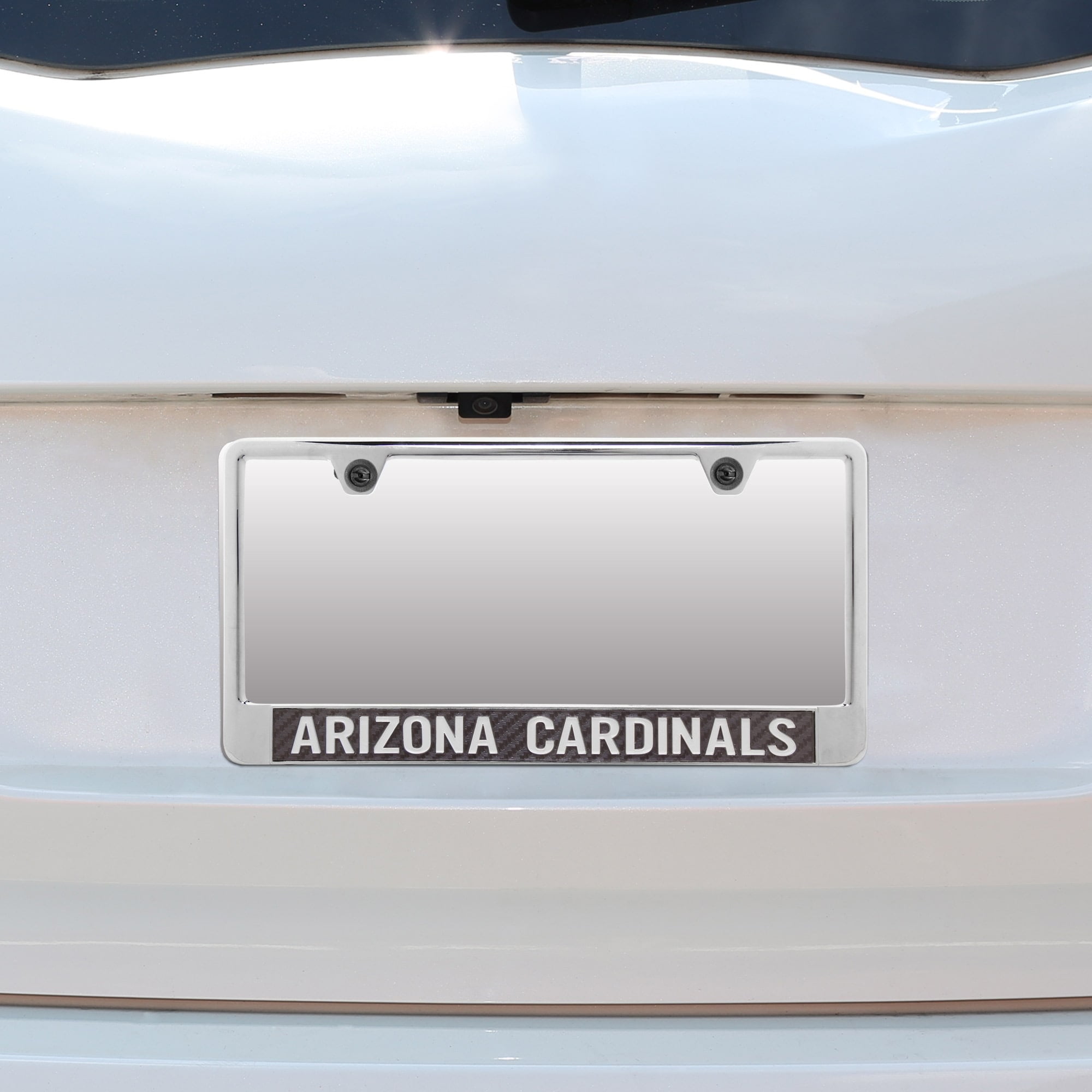 Arizona Cardinals Bottom Only Carbon Fiber License Plate Frame with ...