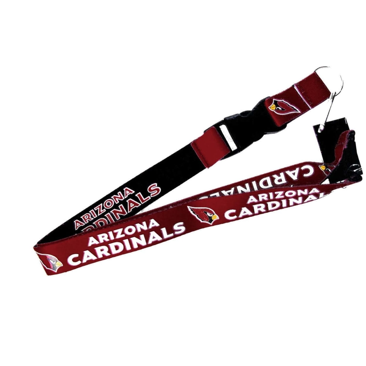 Arizona Cardinals Reversible Clip Lanyard Keychain Id Ticket Holder ...