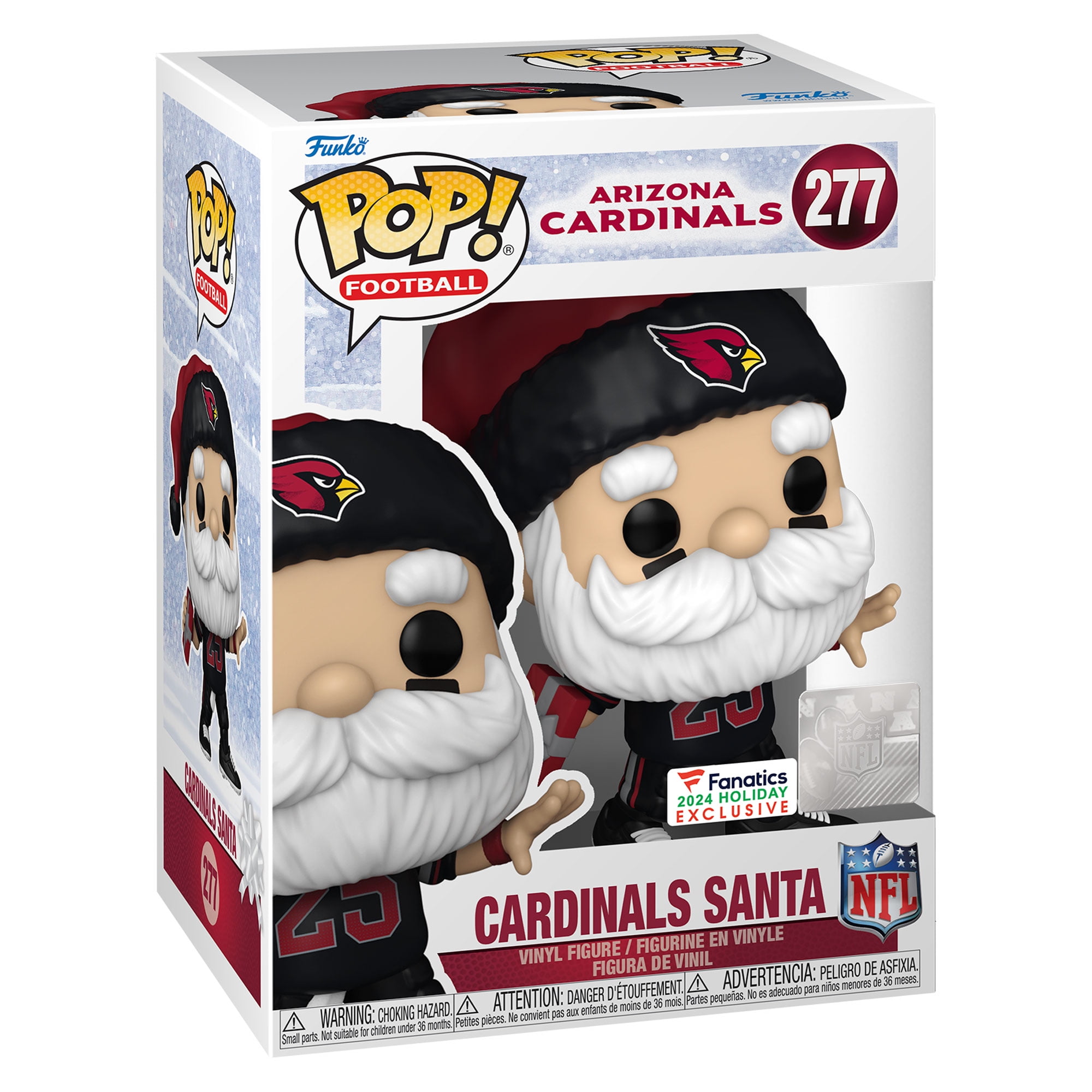 Arizona Cardinals Santa Funko Pop! 2024 Fanatics Exclusive Vinyl Figure ...
