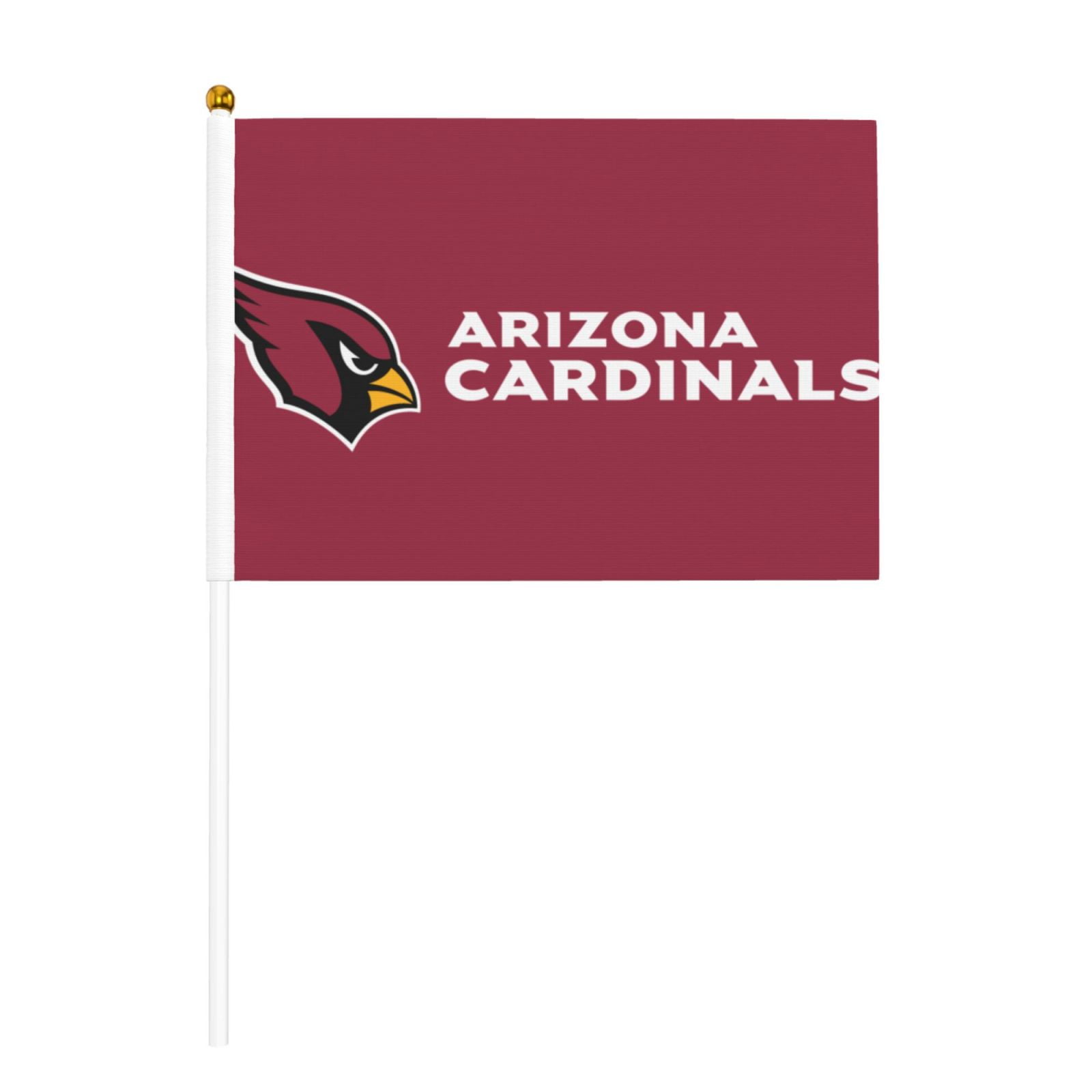 Cardinals football team Team support double_sided hand_waved flag 5.5x8 ...