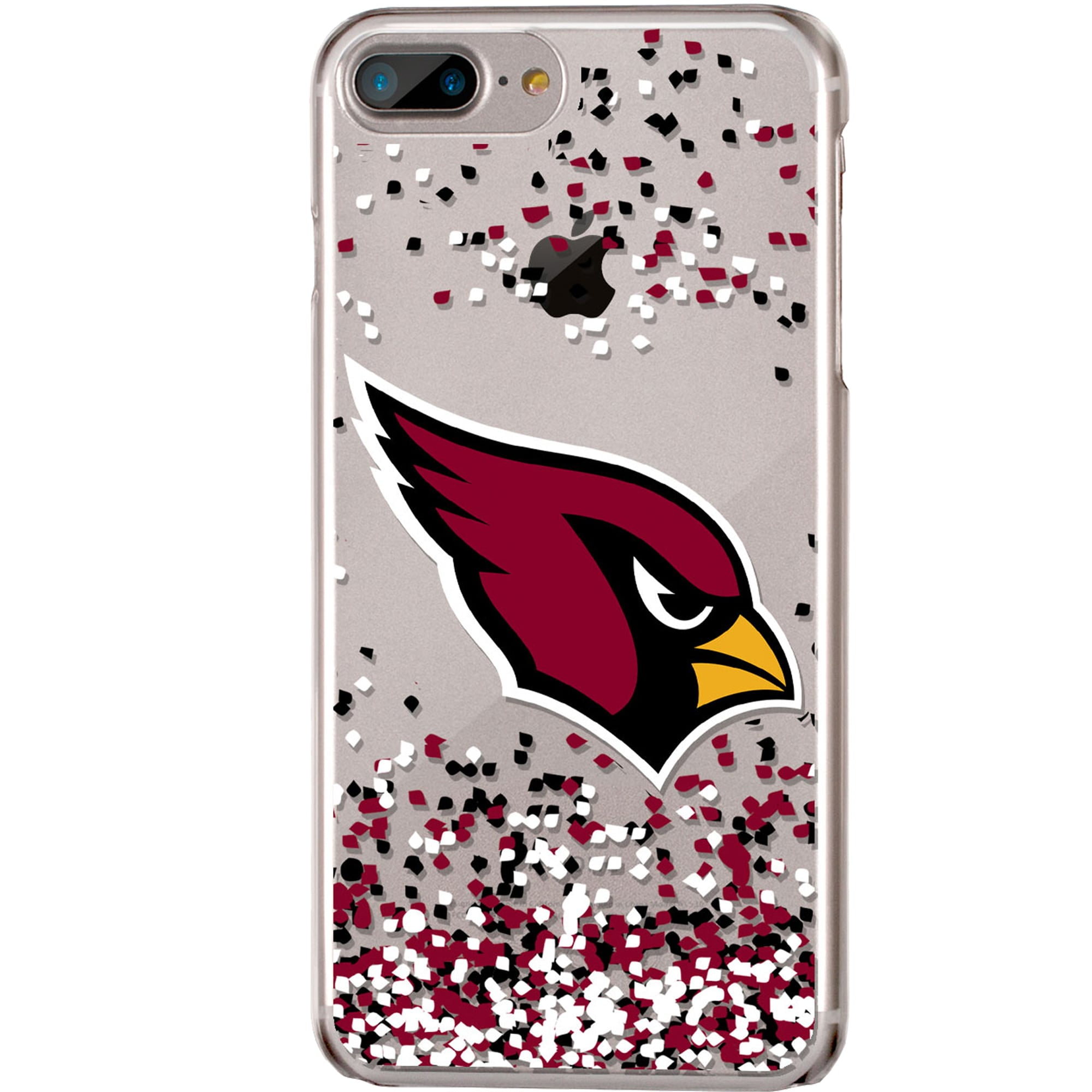 Arizona Cardinals iPhone Clear Case with Confetti Design - Walmart.com
