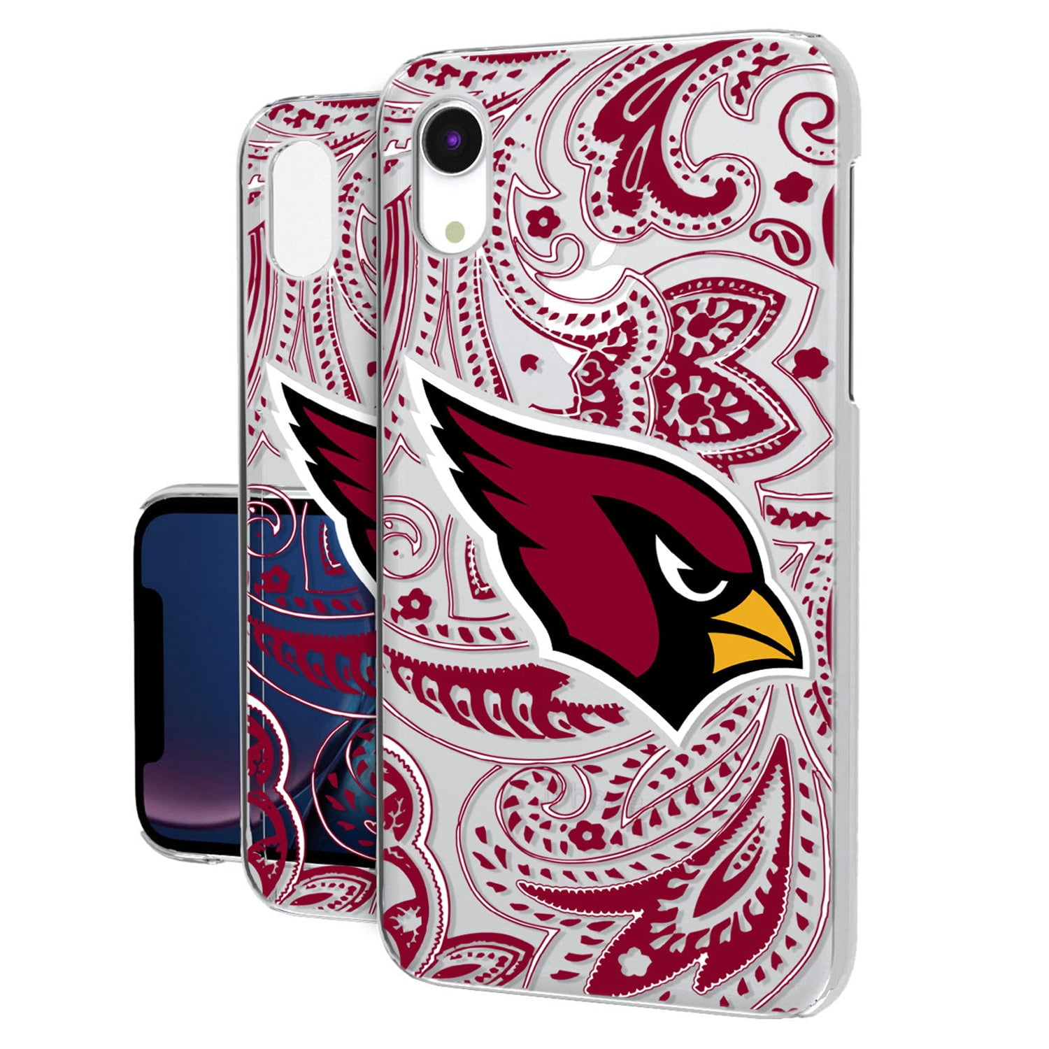 Arizona Cardinals iPhone Clear Paisley Design Case - Walmart.com