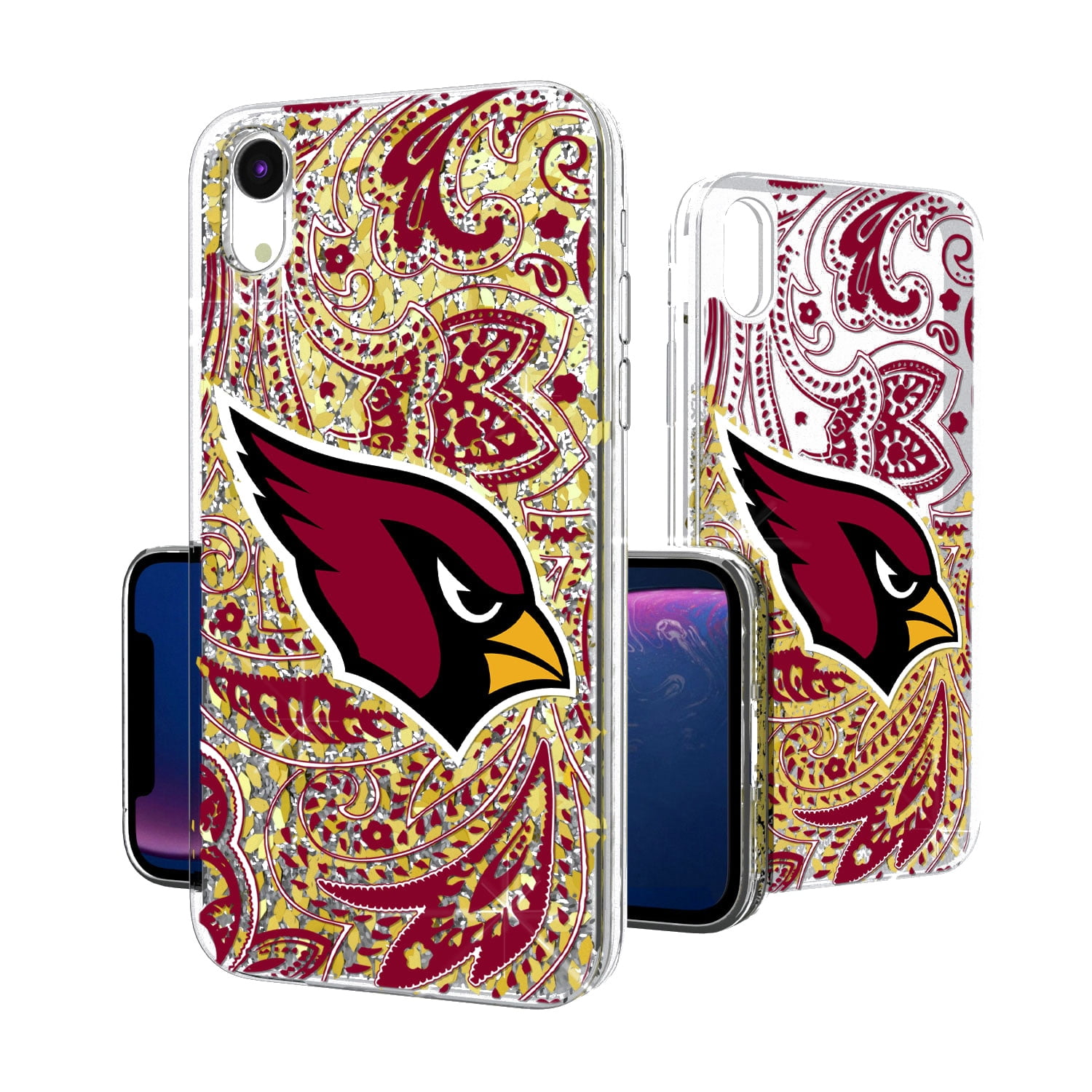 Arizona Cardinals iPhone Paisley Design Glitter Case - Walmart.com