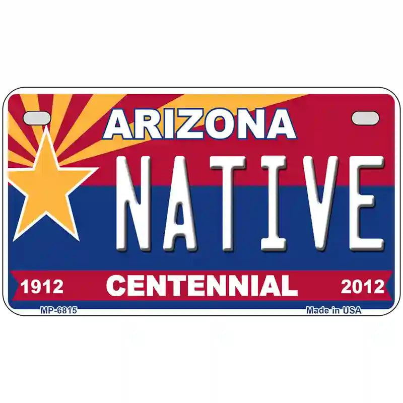Arizona Centennial Native Novelty Metal License Plate 7" x 4 ...