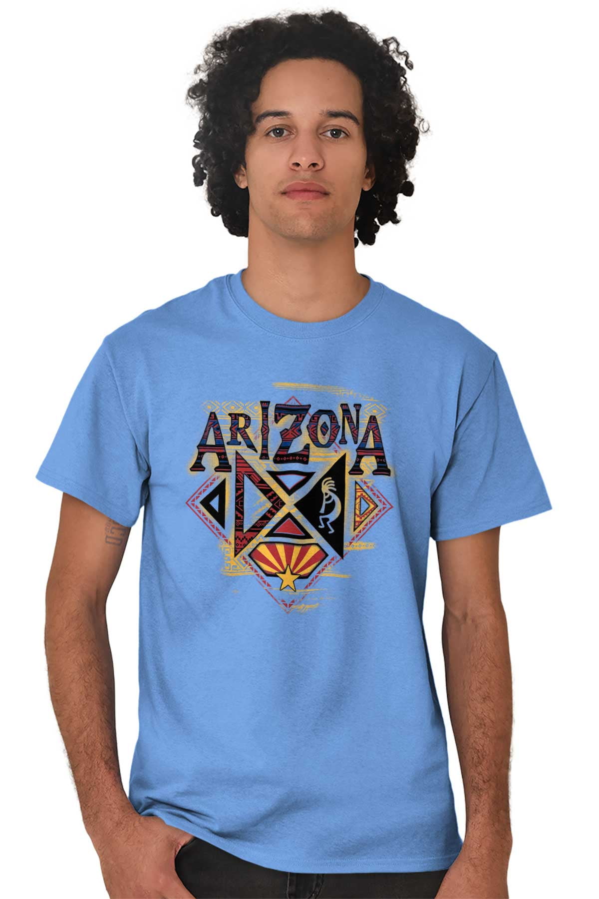 Arizona Culture State Flag Kokopelli Men's Graphic T Shirt Tees Brisco ...
