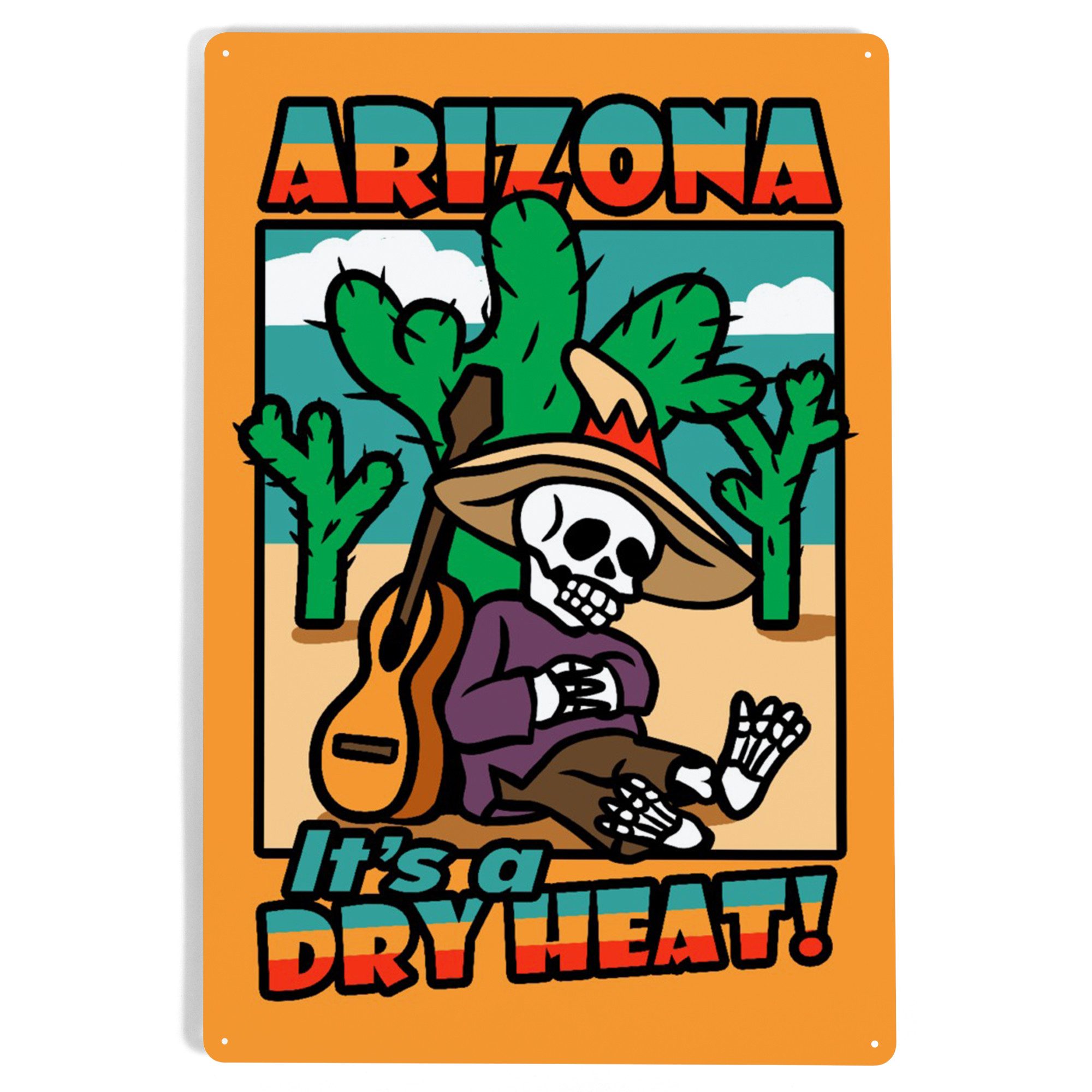 Arizona, Day of the Dead, Skeleton Siesta with Guitar, It's a Dry Heat ...