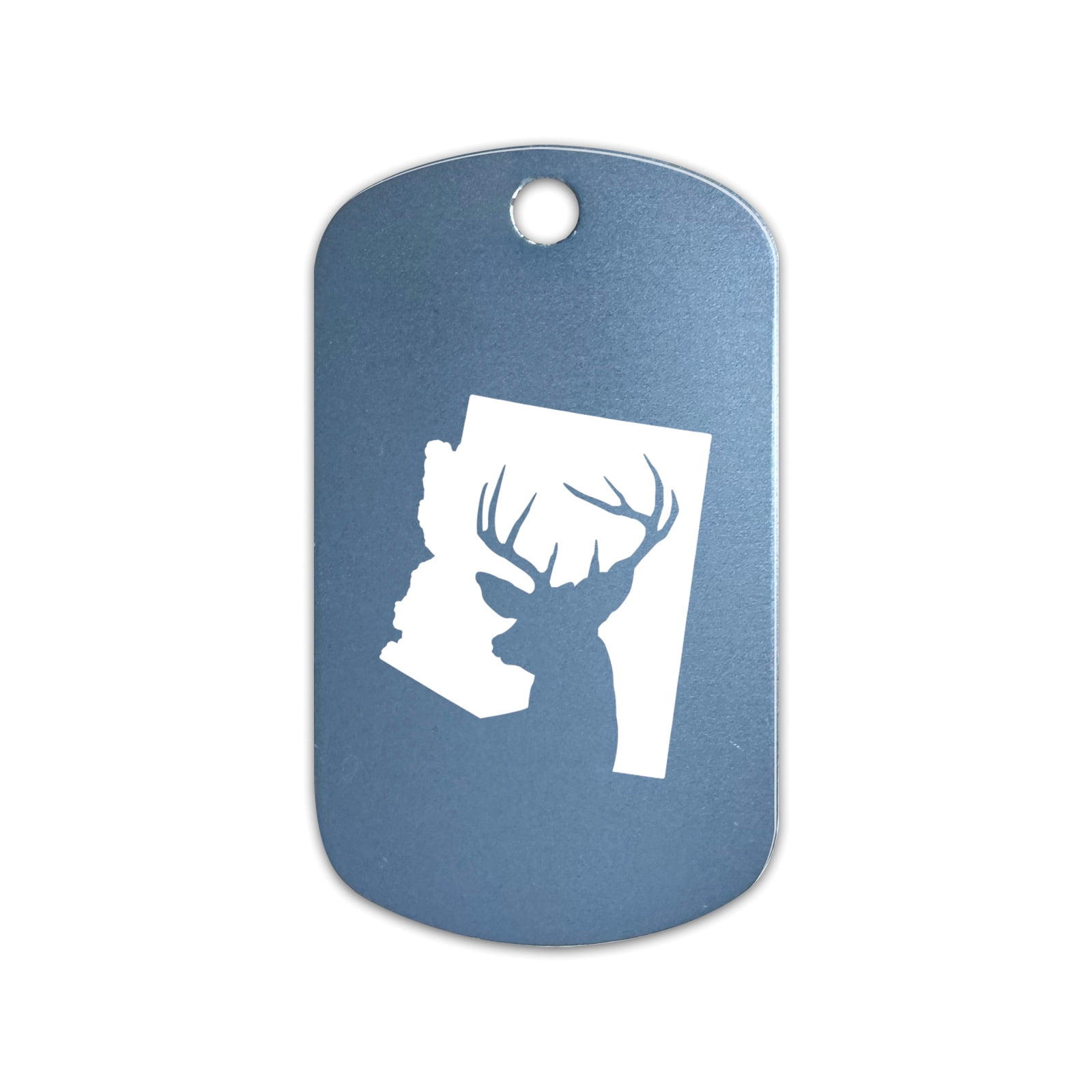 Arizona Deer State GI Dog Tag Aluminum Keychain buck hunt hunting rifle ...
