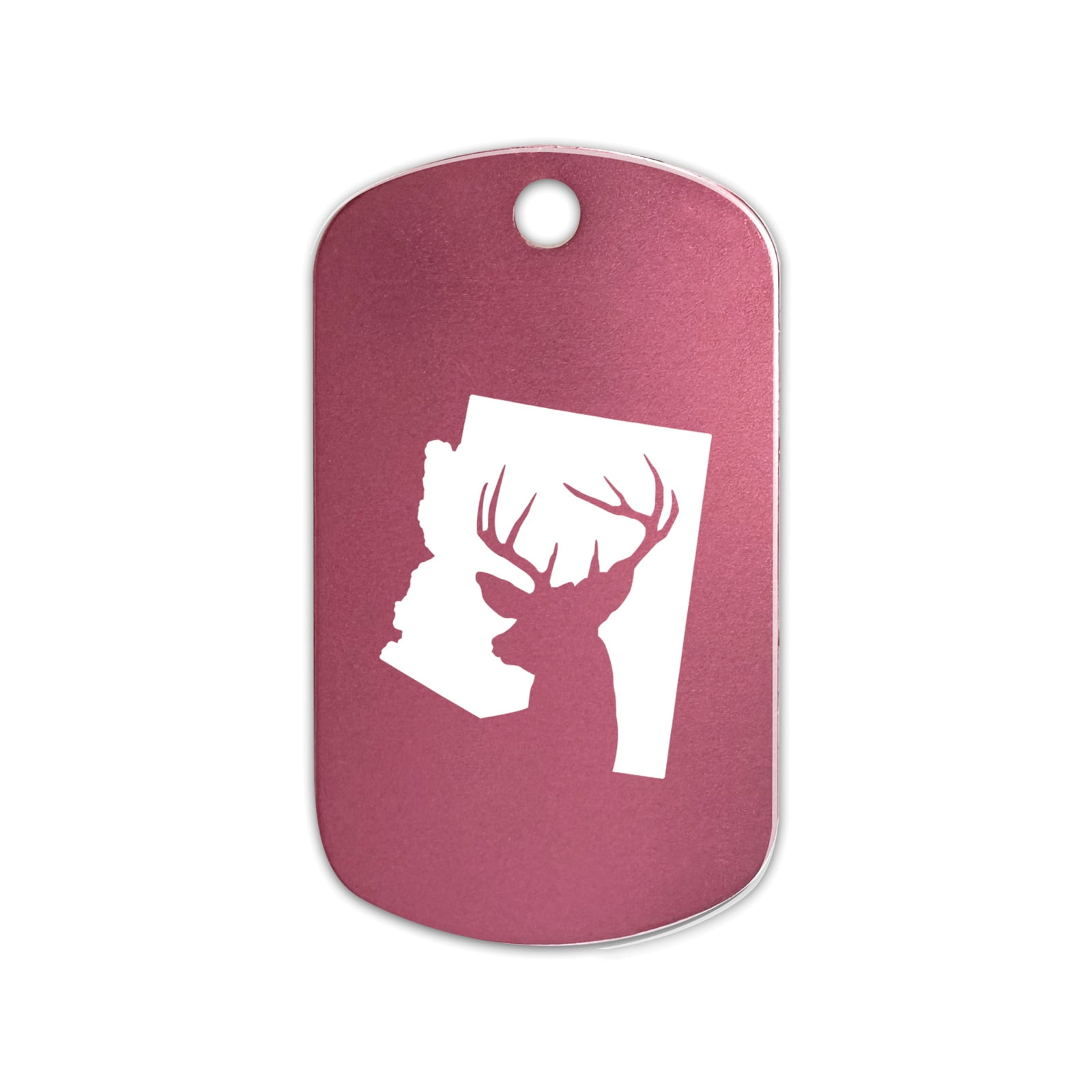 Arizona Deer State GI Dog Tag Aluminum Keychain buck hunt hunting rifle ...