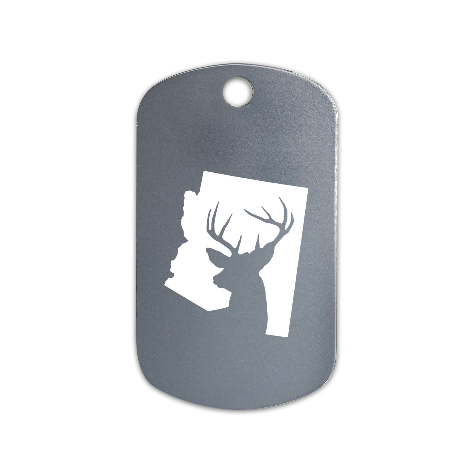 Arizona Deer State GI Dog Tag Aluminum Keychain buck hunt hunting rifle ...