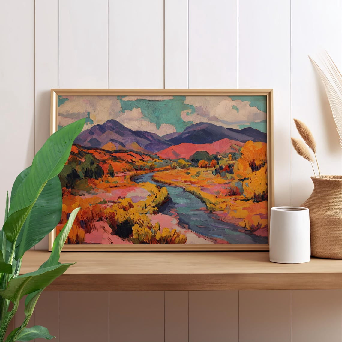 Arizona Desert River Landscape Rio Grande Big Bend Southwest Mountains ...