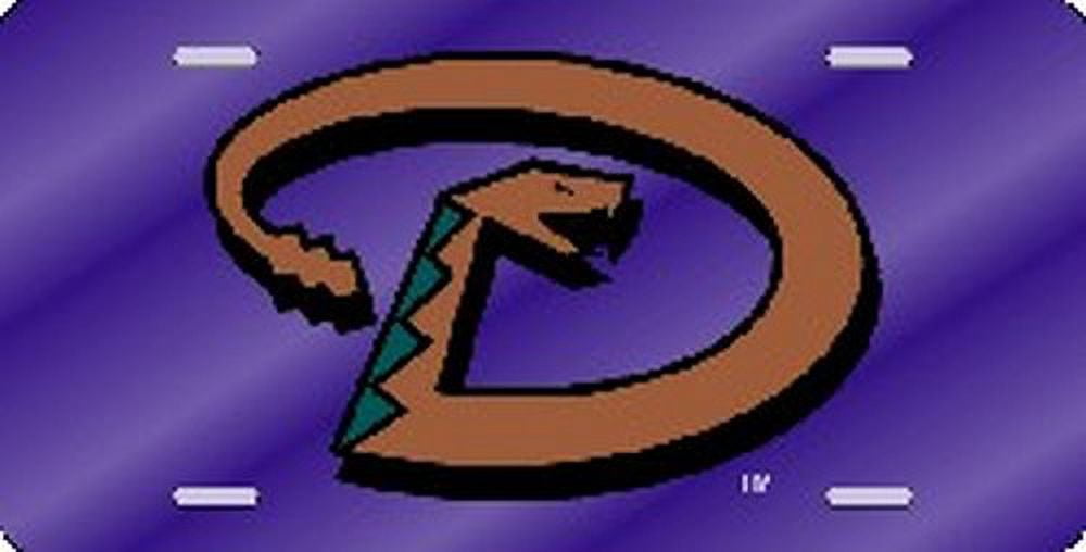 Arizona Diamdonbacks Laser Cut Purple License Plate - Walmart.com
