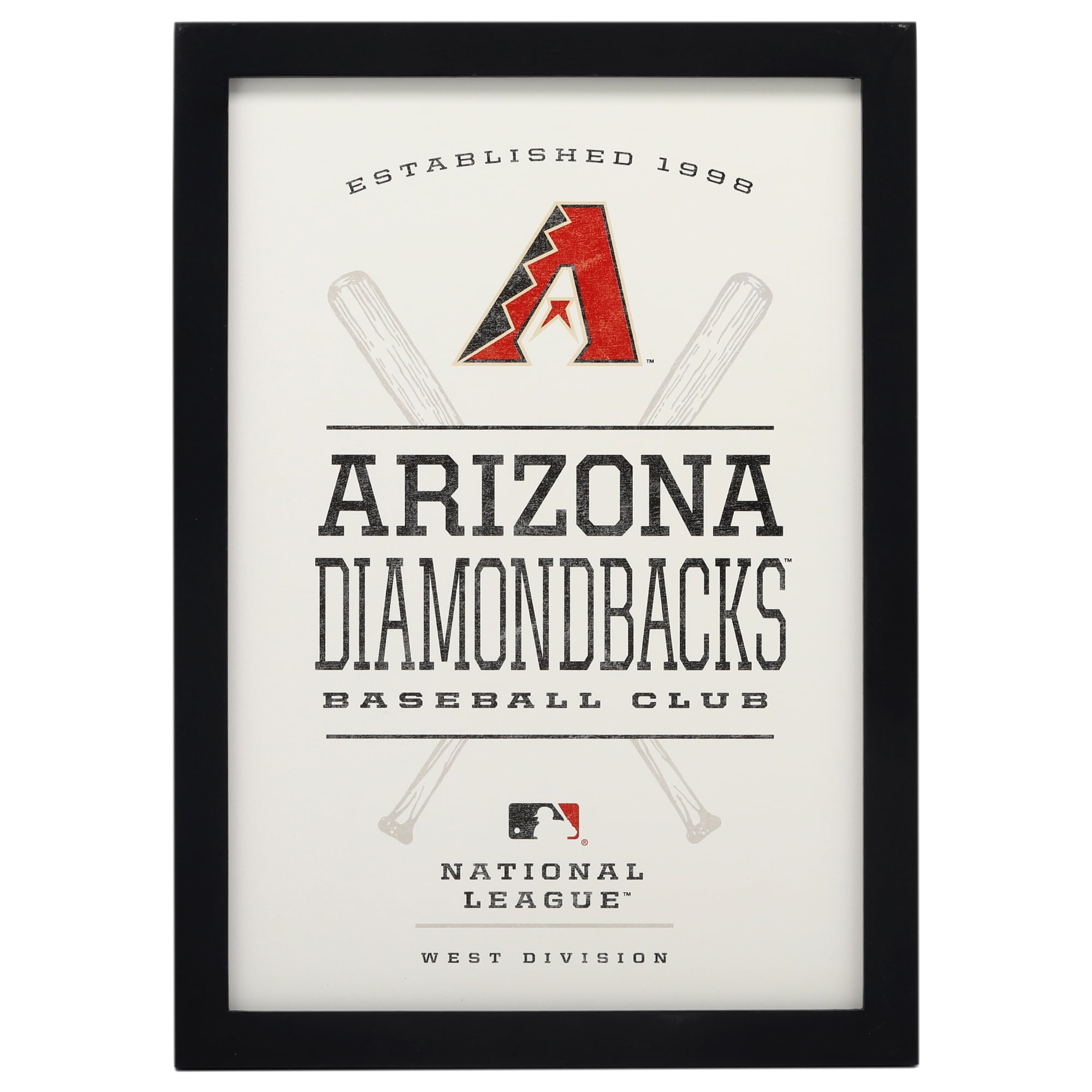 Arizona Diamondbacks 10'' x 14'' Team Framed Wood Sign - Walmart.com