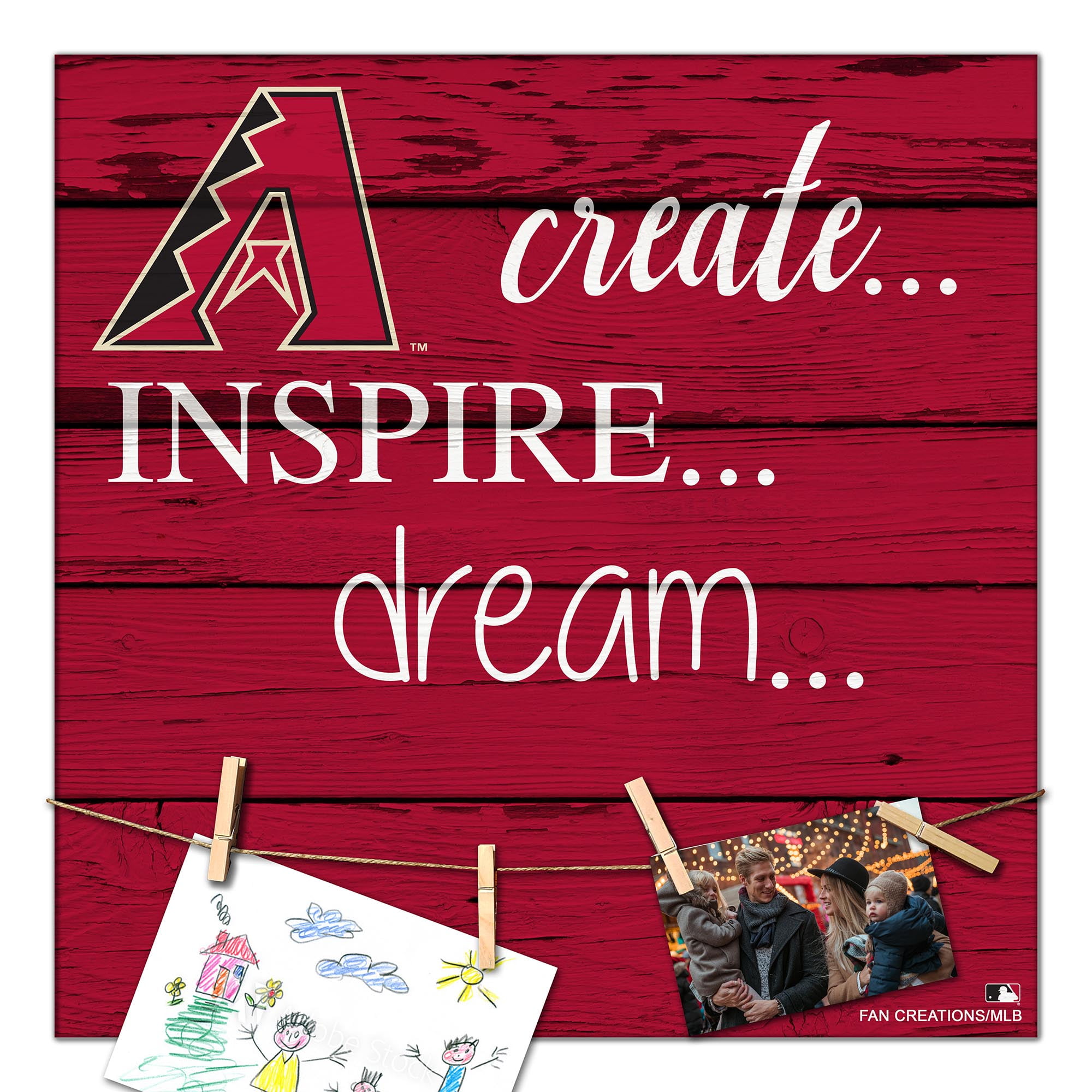 Arizona Diamondbacks 18'' x 18'' Create Inspire Dream Sign - Walmart.com