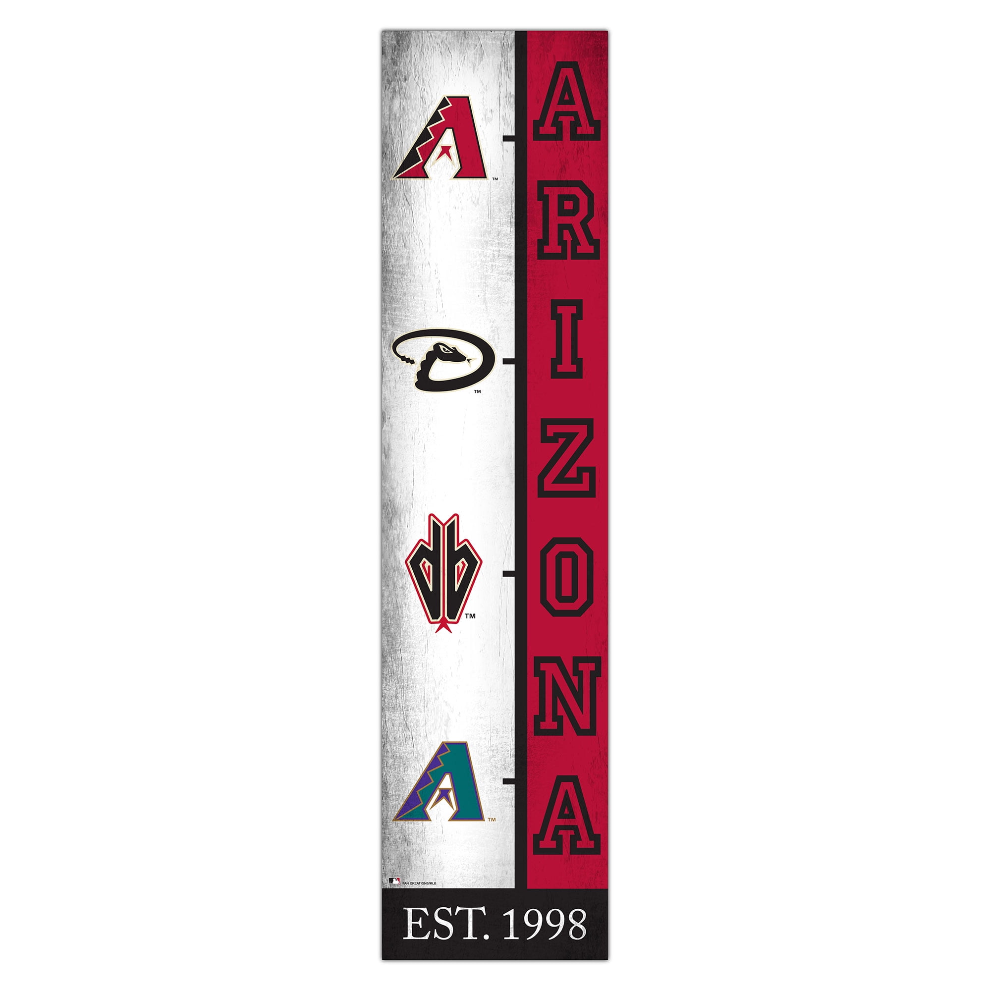 Arizona Diamondbacks 6" x 24" Progression Wood Sign - Walmart.com