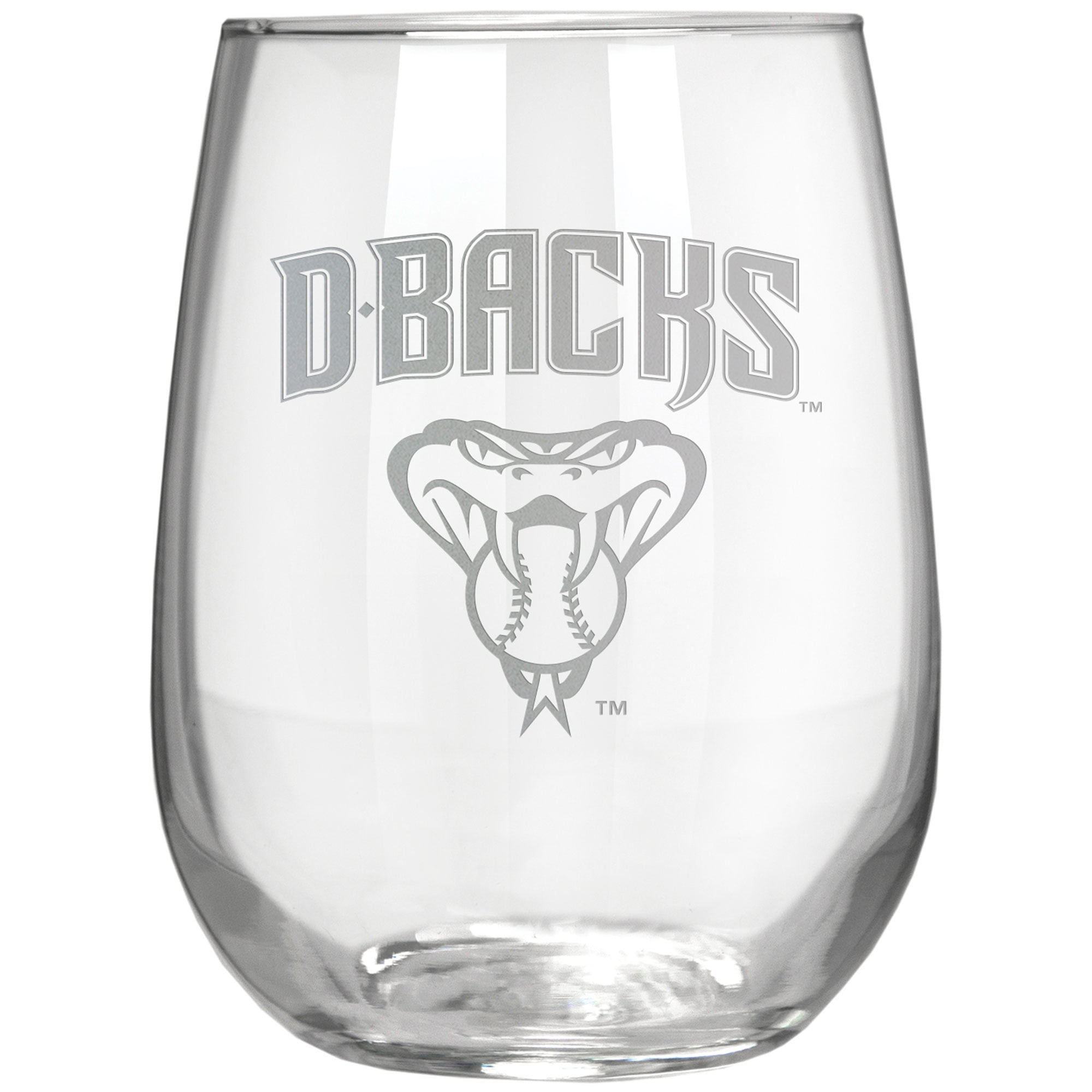 Arizona Diamondbacks Etched 17oz. Rally Cry Stemless Wine Glass ...