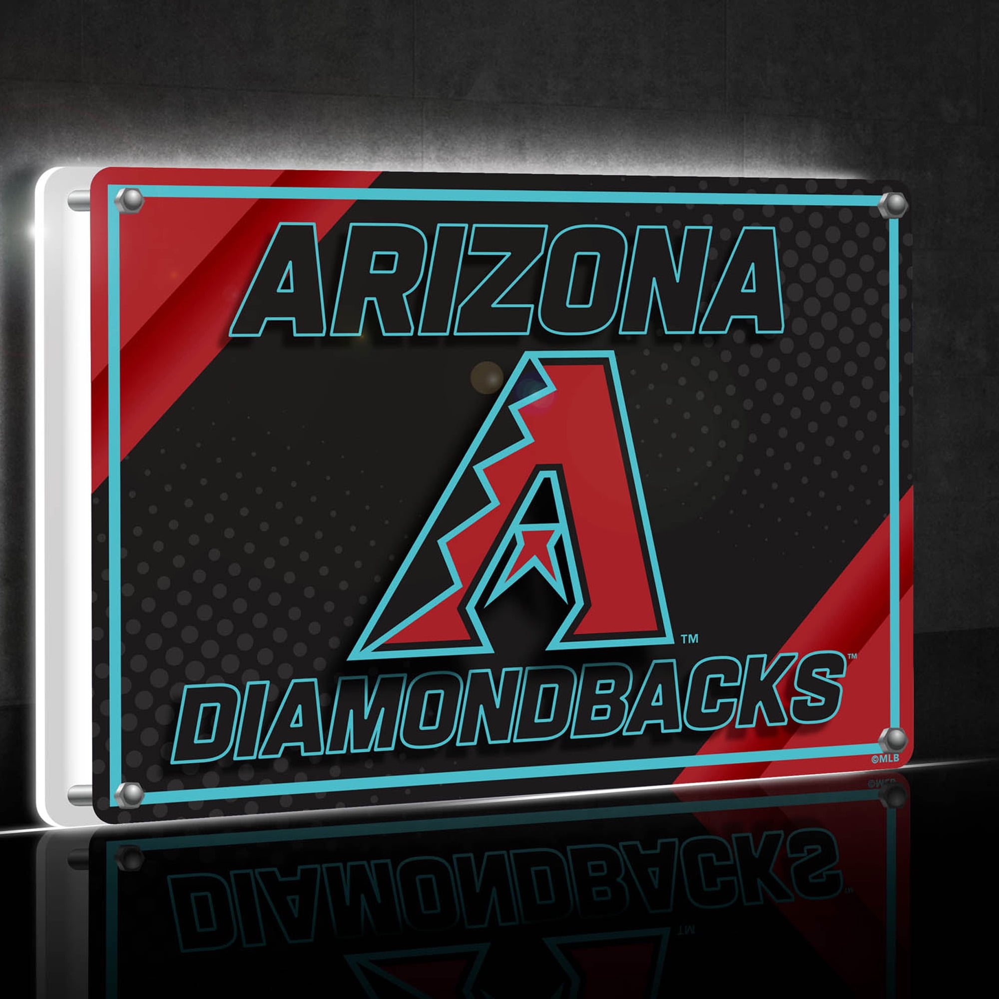 Arizona Diamondbacks LED Rectangle Tabletop Sign - Walmart.com