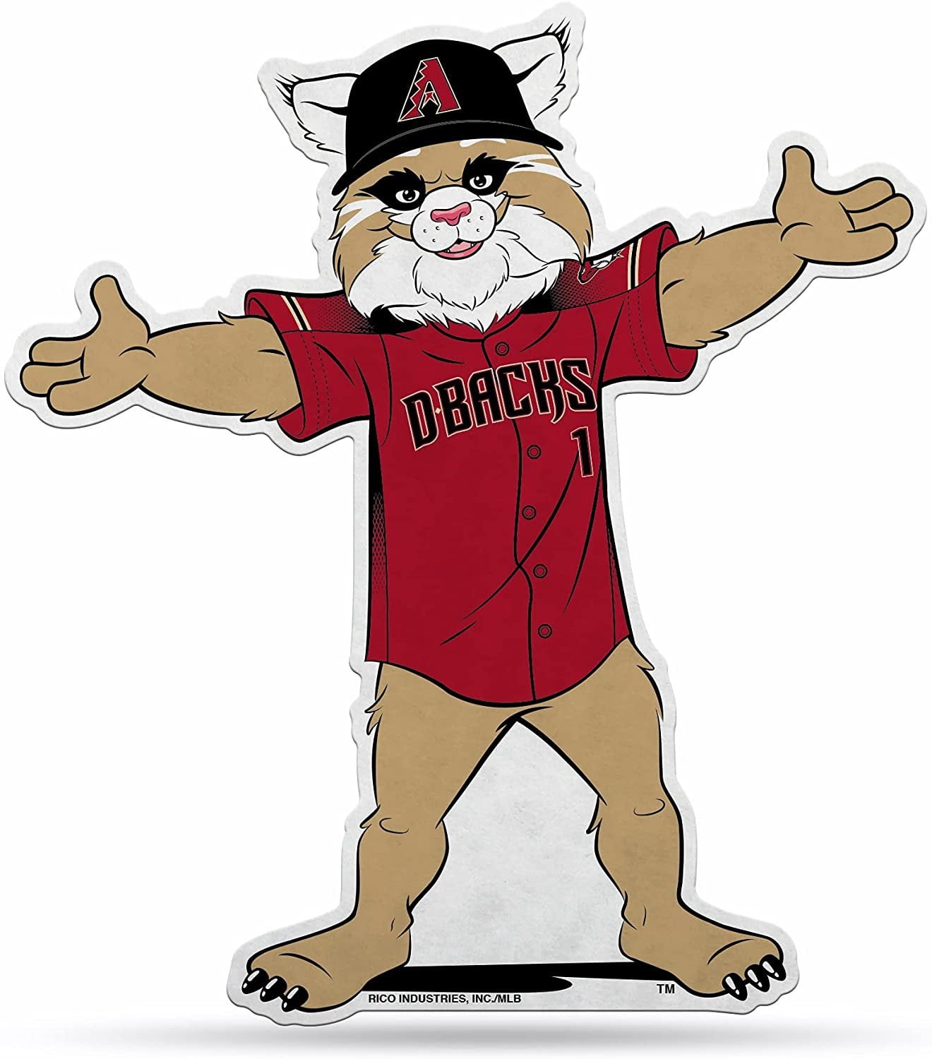Arizona Diamondbacks Pennant Shape Cut Mascot Design - Walmart.com