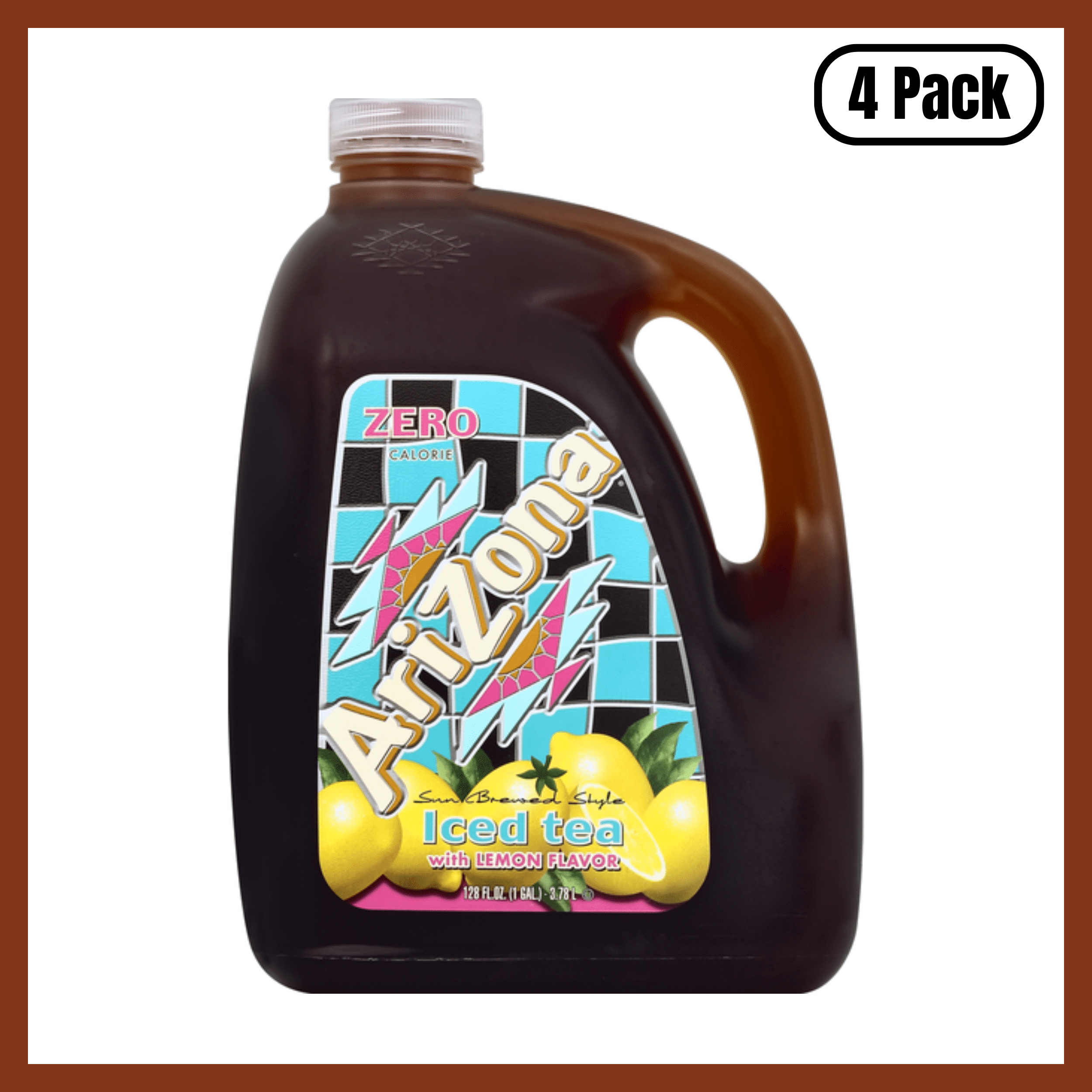 Arizona Diet Lemon Iced Tea, 128 fl oz Bottle - Walmart.com