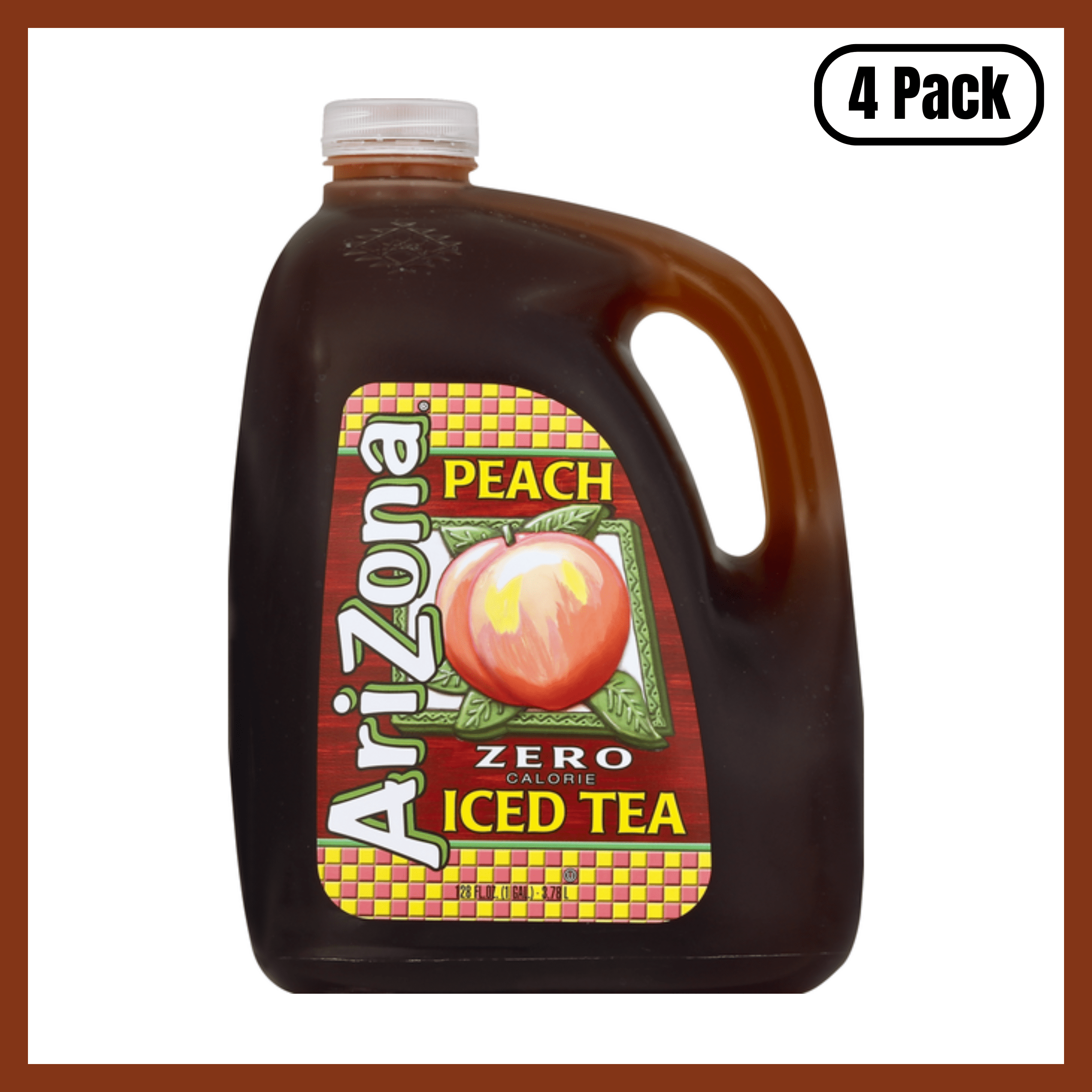 Arizona Diet Peach Tea, 128 fl oz Bottle - Walmart.com