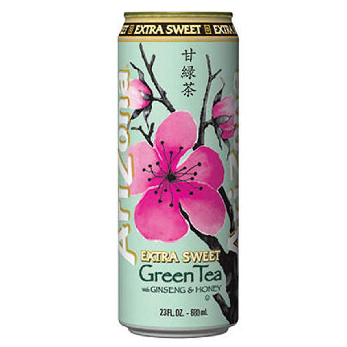 Arizona Extra Sweet Green Tea 23 Oz Can Pack of 24 - Walmart.com