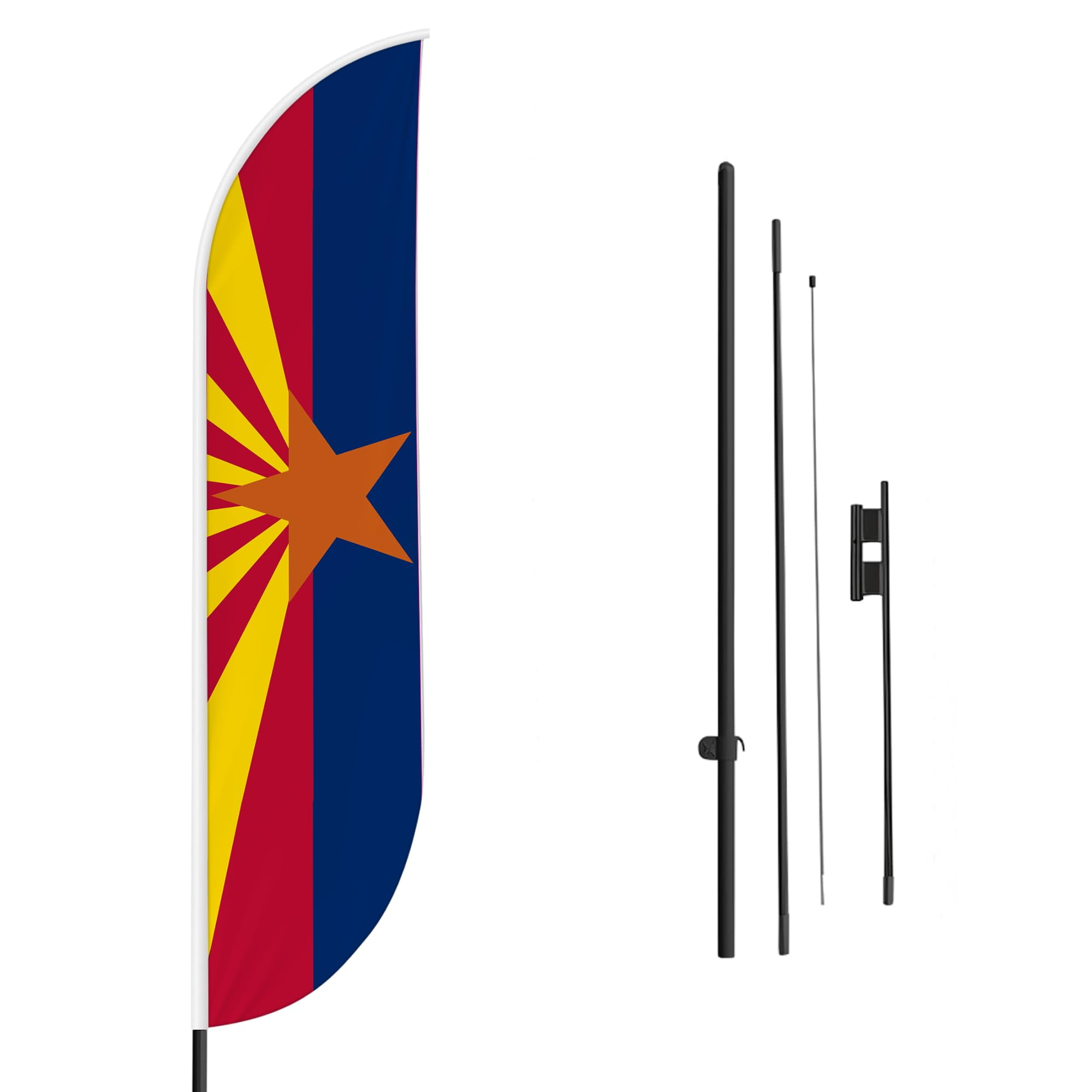 Arizona Feather flag Pole Mountfor Outdoor by DreamController | 15 FEET ...