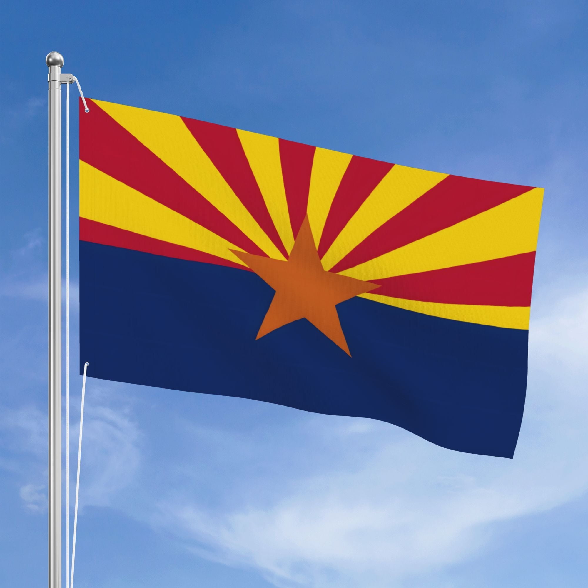 3 Ft x 5 Ft Polyester Fabric Arizona State Outdoor Flag Banner, Double ...