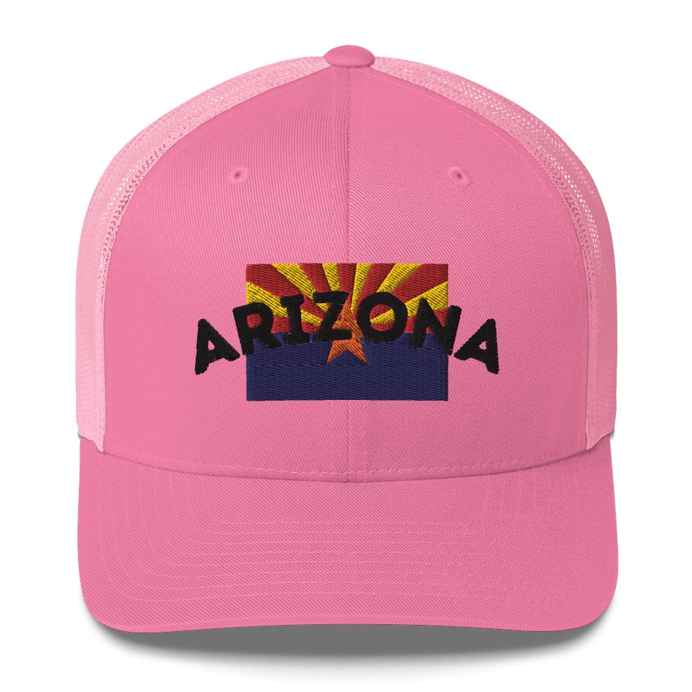 Arizona Flag Trucker Cap (Pink) - Walmart.com