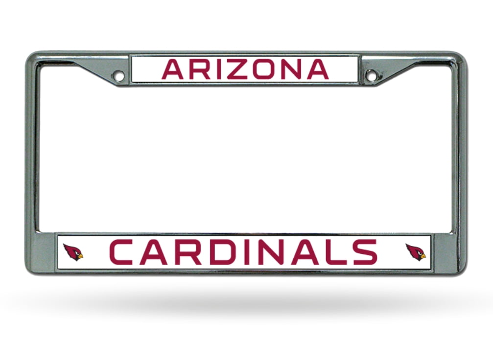 Arizona Football Cardinals Chrome Metal License Plate Frame - Walmart.com