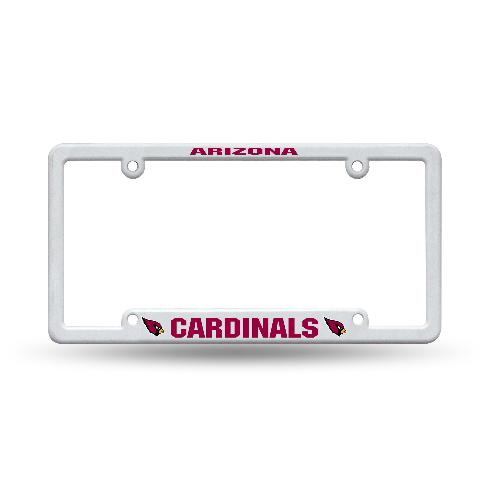 Arizona Football Cardinals Raised Letter White Plastic License Plate ...