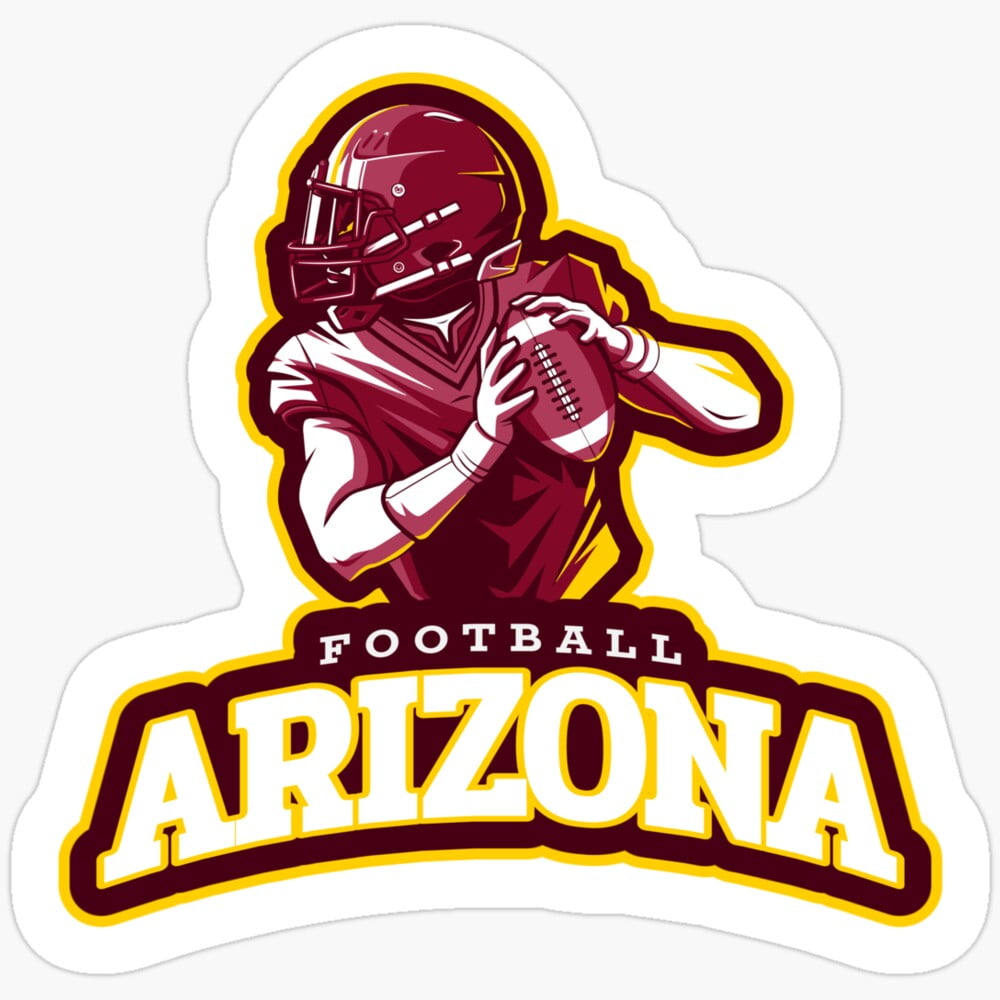 Arizona Football Team Sticker Baseball Sticker, Football Sticker ...