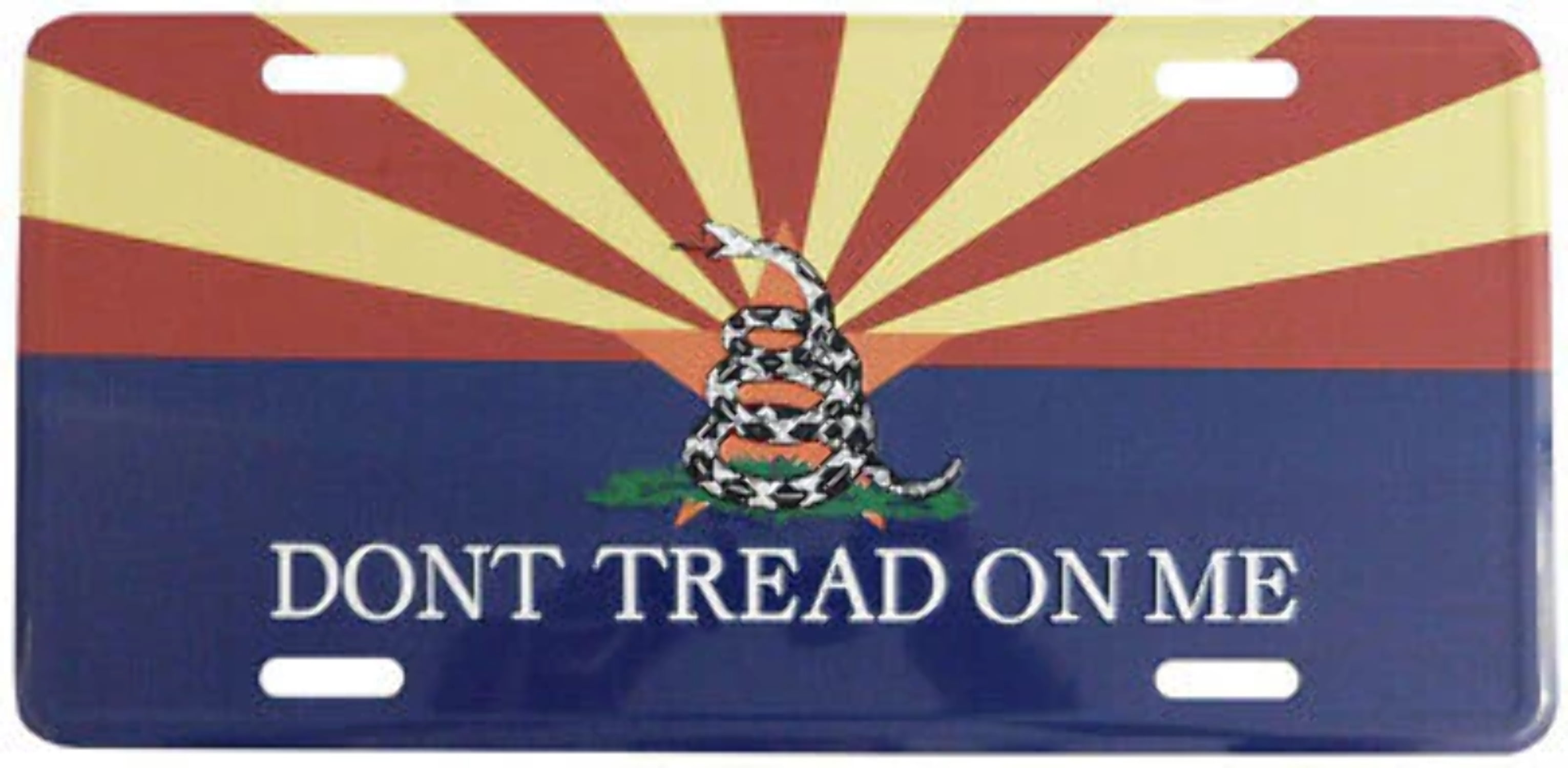 Arizona Gadsden Don't Tread On Me 6"x12" Aluminum License Plate ...
