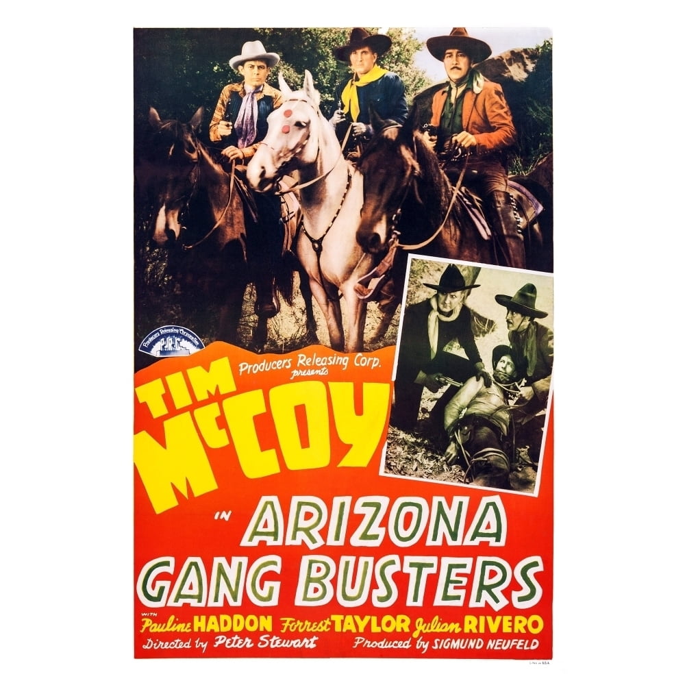 Arizona Gang Busters U Movie Poster Masterprint - Walmart.com