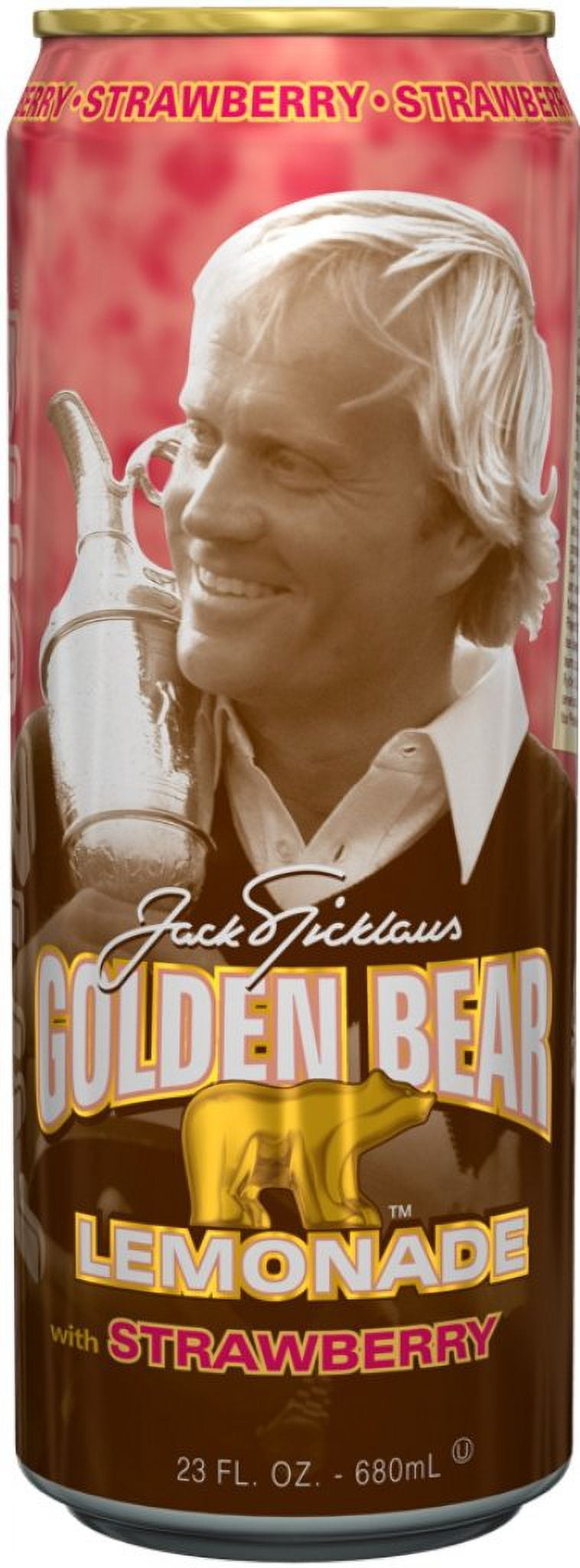 Arizona Golden Bear, Strawberry Lemonade, 23 Ounce (Pack Of 24 ...