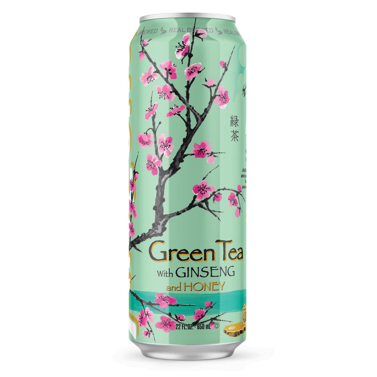 Arizona Iced Green Tea Drink with Ginseng and Sue Bee Premium Orange ...