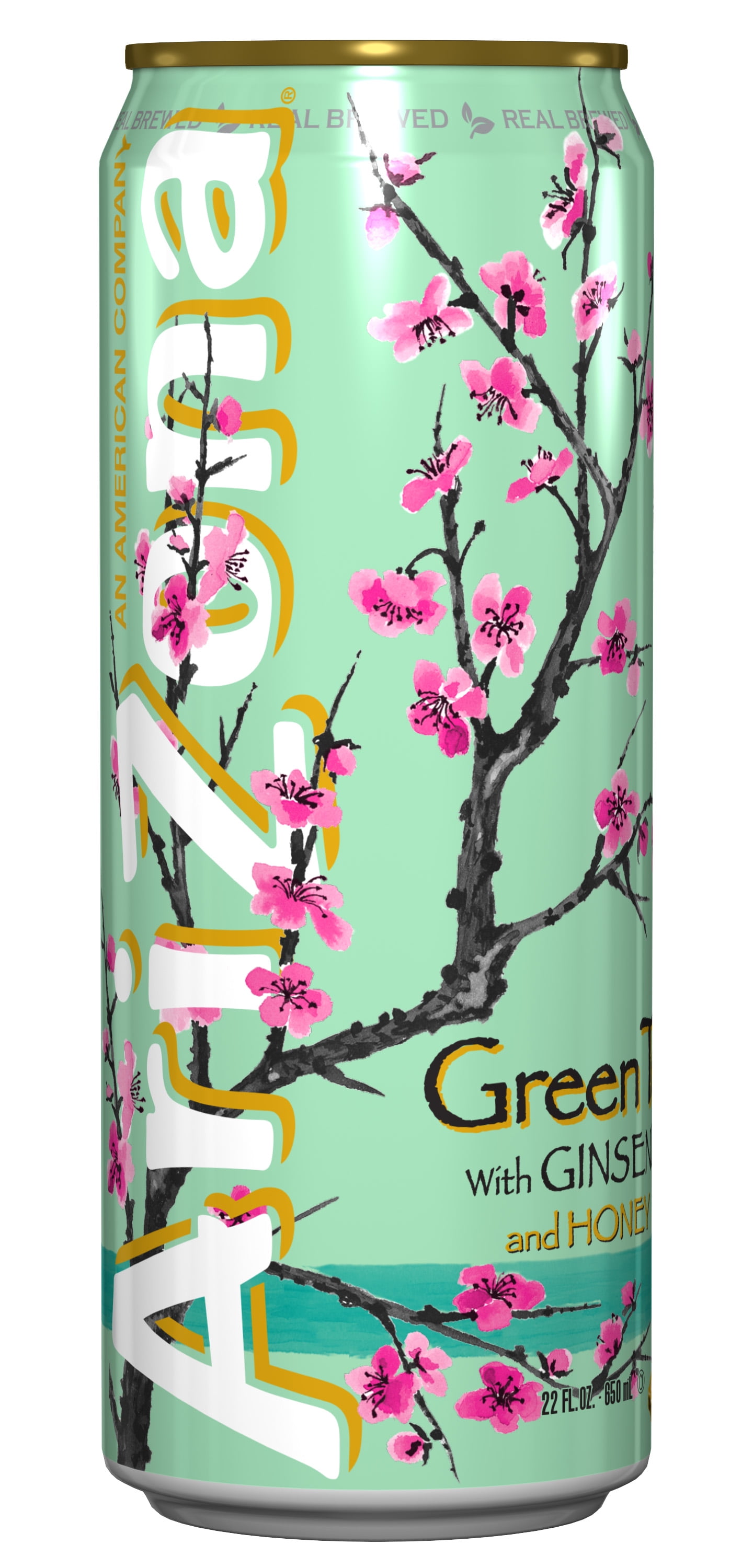 Arizona Green Tea with Ginseng & Honey, 23 fl oz-Pack Of 2 - Walmart.com