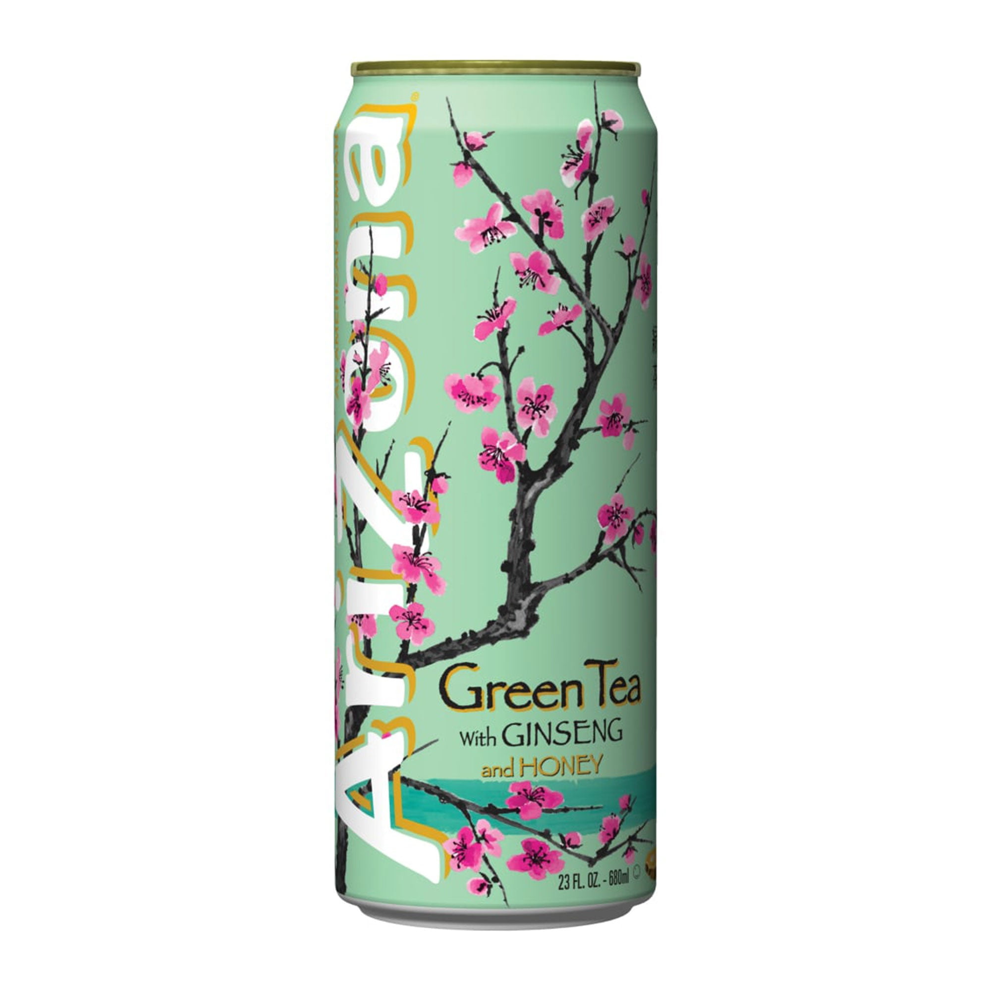 Arizona Green Tea with Ginseng and Honey - 22 fluid ounce aluminum cans ...
