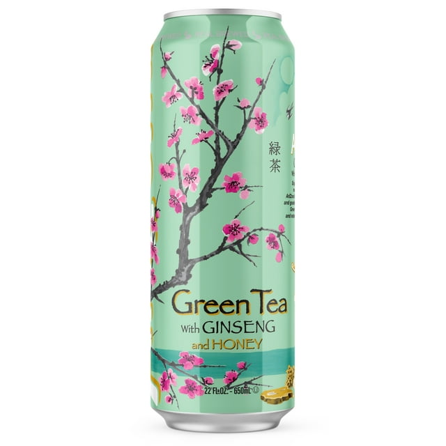 Arizona Green Tea with Ginseng and Honey - 22 fluid ounce aluminum cans ...