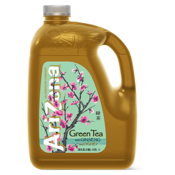 Arizona Green Tea with Ginseng and Honey Iced Tea, 1 gal - Pack of 2 ...