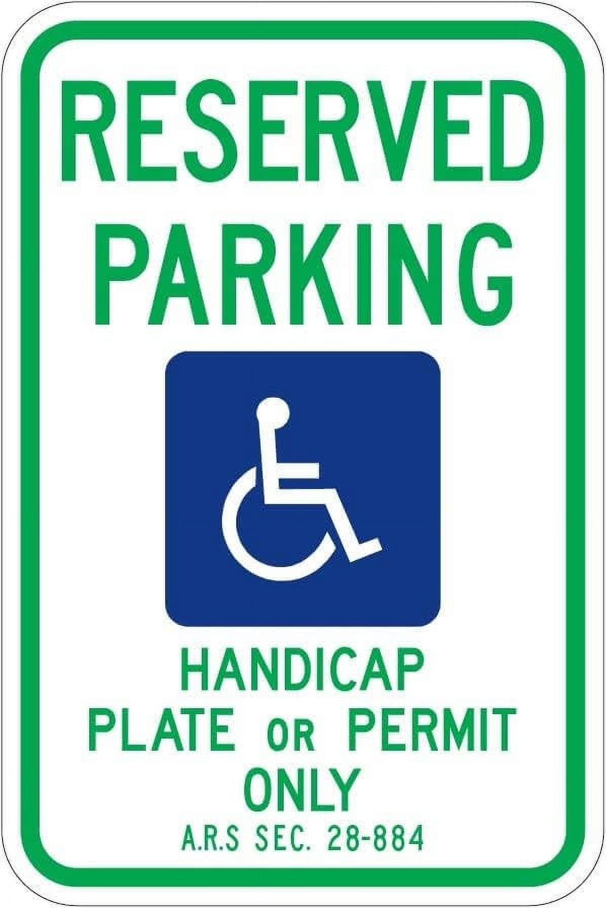 Arizona Handicap Parking Sign Parking Signs Metal - Caution Safety ...