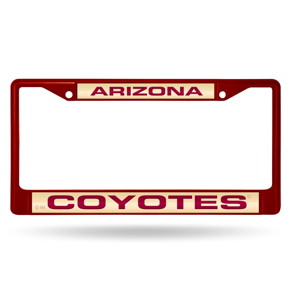 Arizona Hockey Coyotes Maroon Painted Metal Laser Cut License Plate ...