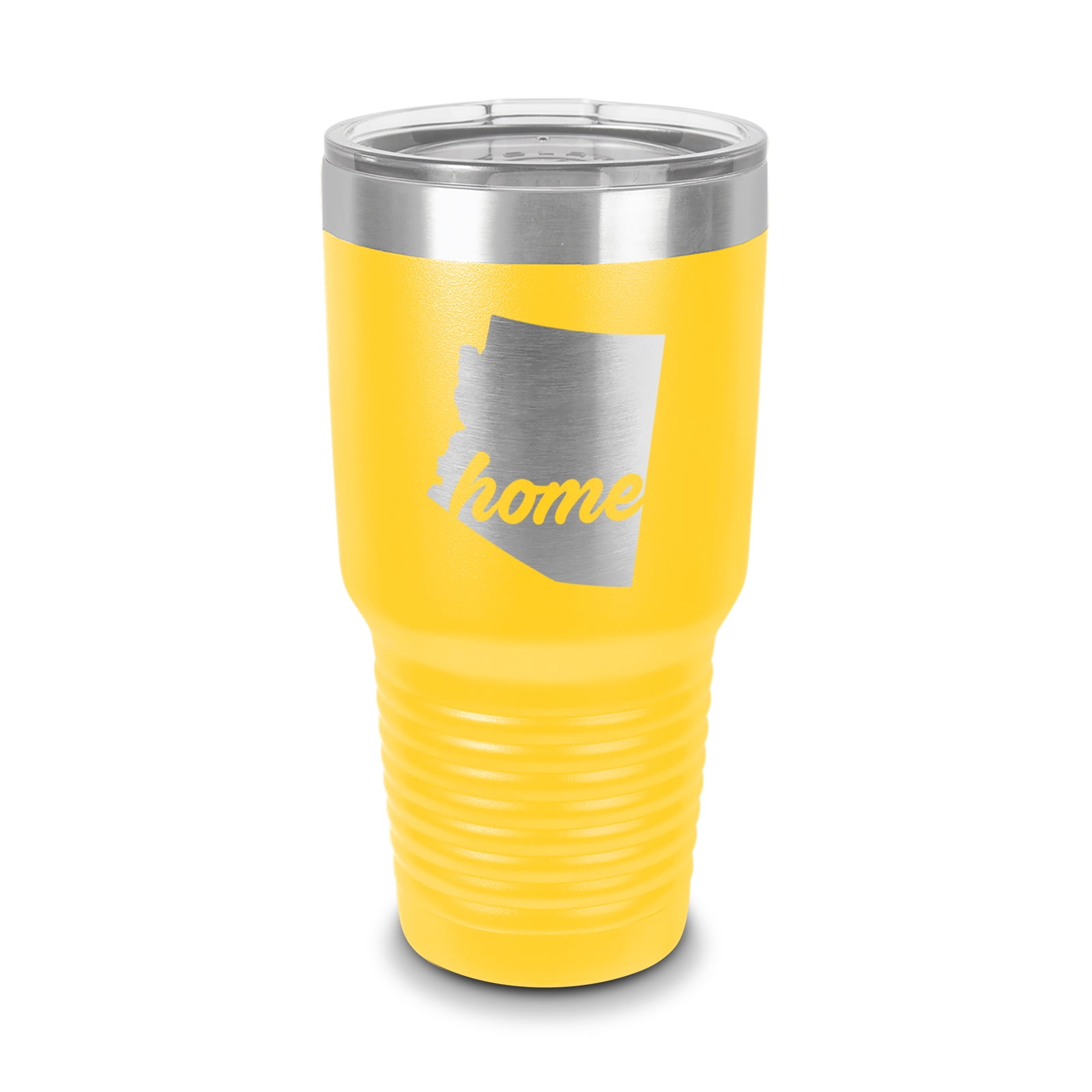 Arizona Home Tumbler 30 oz - Laser Engraved w/ Clear Lid - Stainless ...