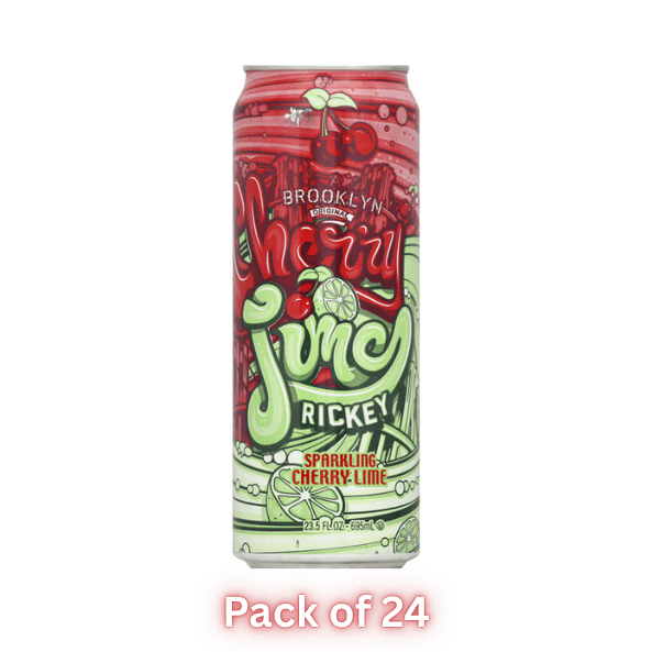 Arizona Iced Tea Cherry Lime Real Brewed, 23 fl oz Cans, 24 Pack ...