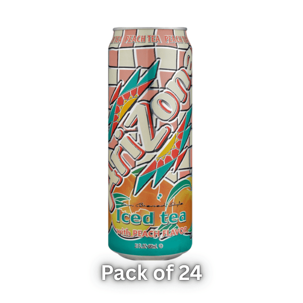 Arizona Iced Tea, [Flavor Name], Real Brewed, 23 fl oz Cans, 24 Pack ...