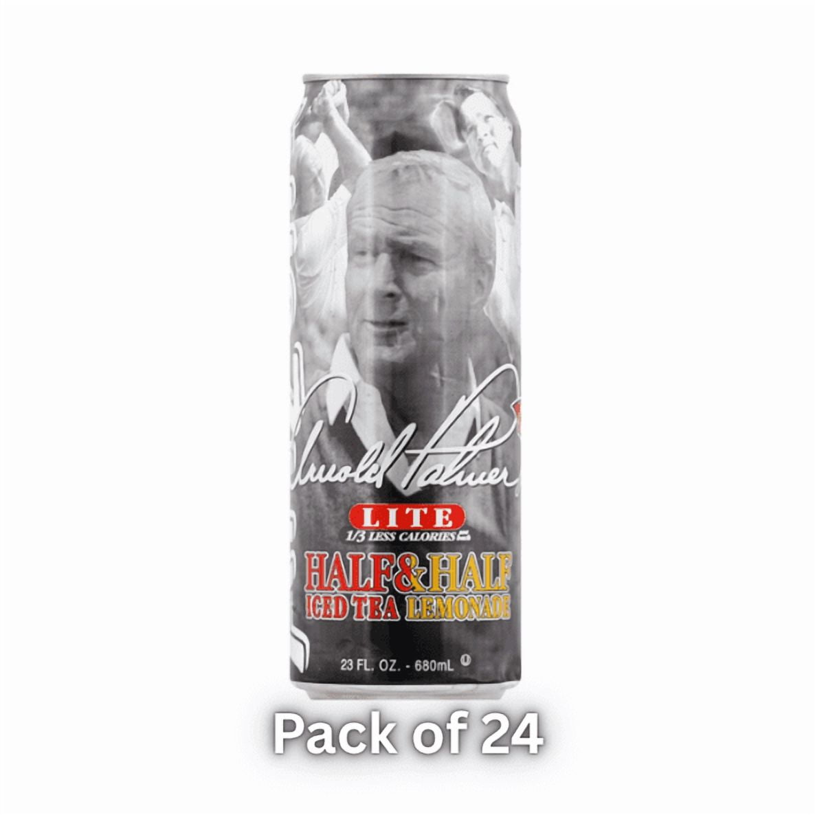 Arizona Iced Tea Half & Half Lite Real Brewed, 23 fl oz Cans, 24 Pack ...