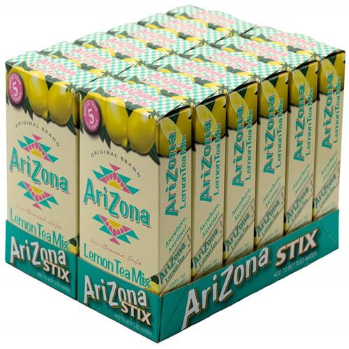 Arizona Lemon Iced Tea Stix Sugar Free, 10 Count Per Box (Pack Of 12 ...