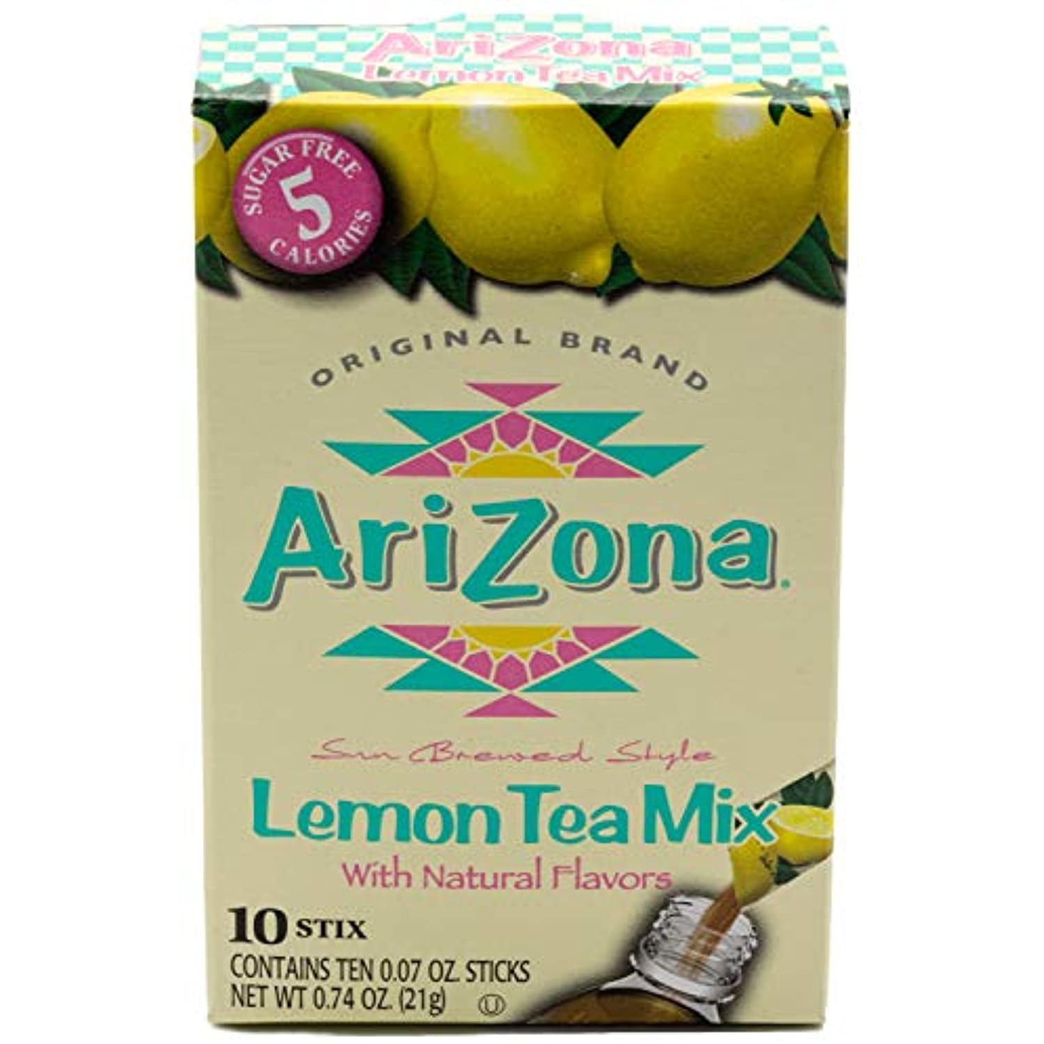 Arizona Zero Calorie Lemon Iced Tea Stix, Sugar Free, 10 Count/Box ...