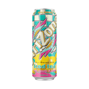 AriZona Iced Tea with Peach, Real Brewed, 23 fl oz Cans, Pack of 12 ...