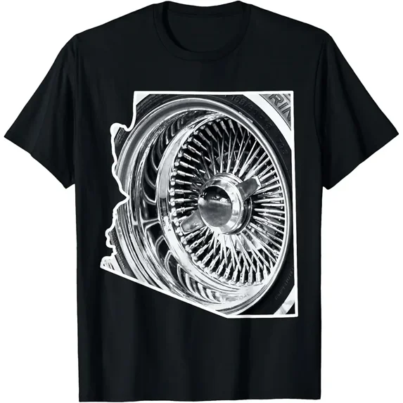 Arizona Lowrider Wheel Classic Car Culture Graphic Unisex T-Shirt up to ...