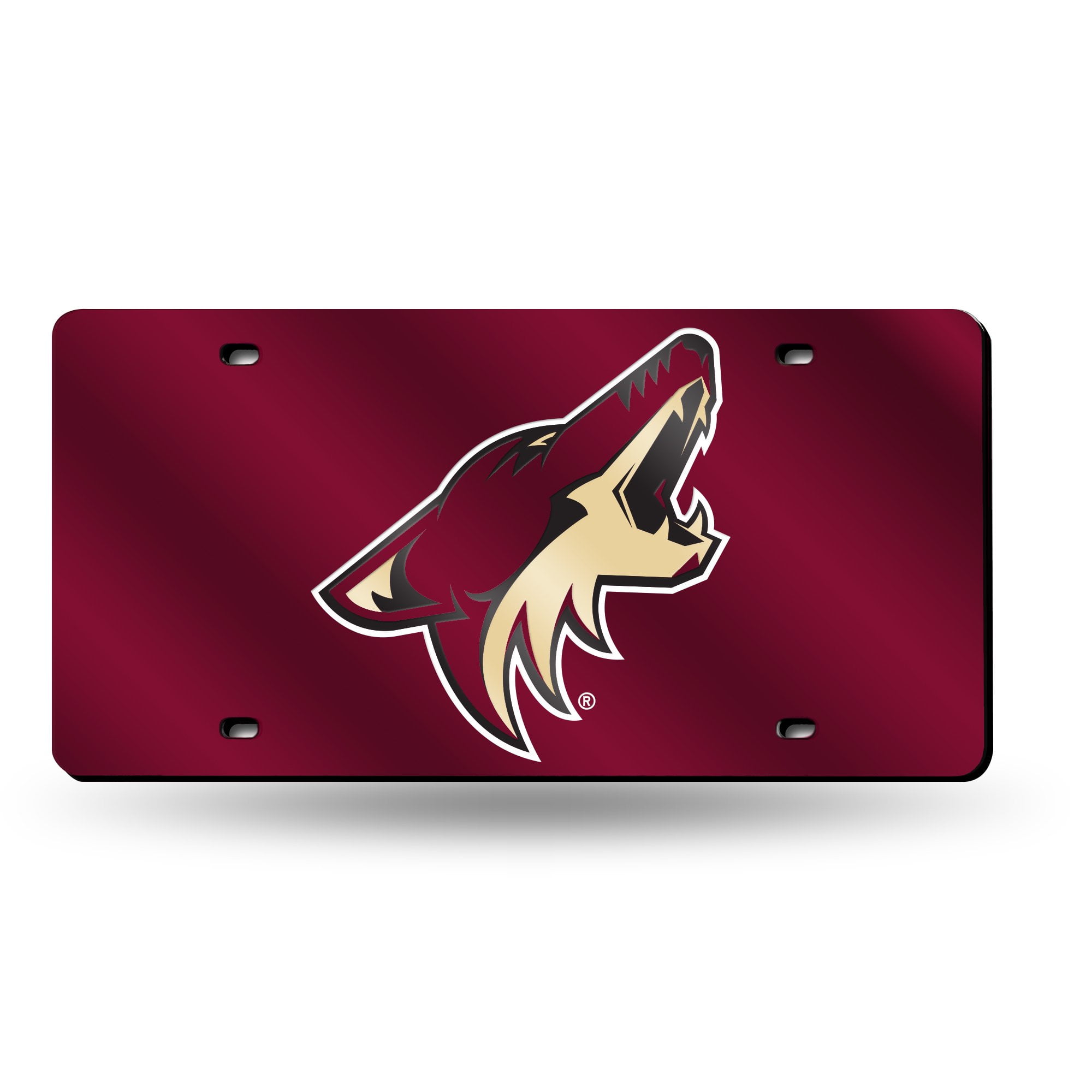 Arizona Hockey Coyotes Logo Mirror Look LASER License Plate - Walmart.com